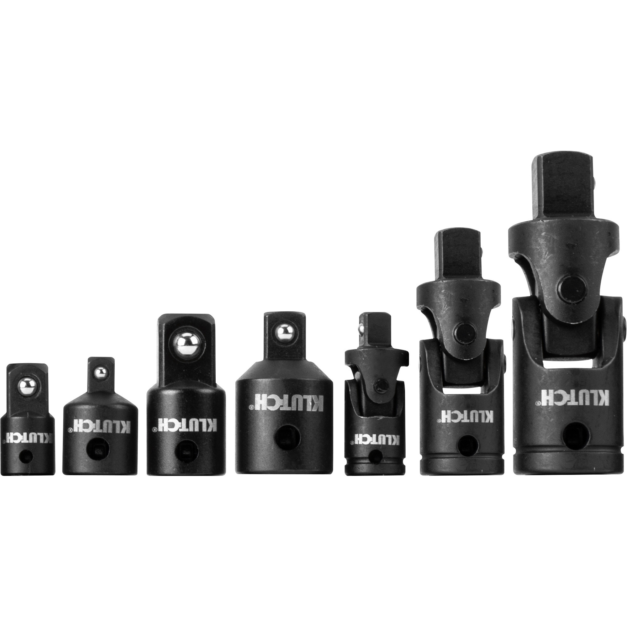 Klutch 7-Pc. Adapter and U-Joint Set, Chrome Vanadium Steel | Northern Tool