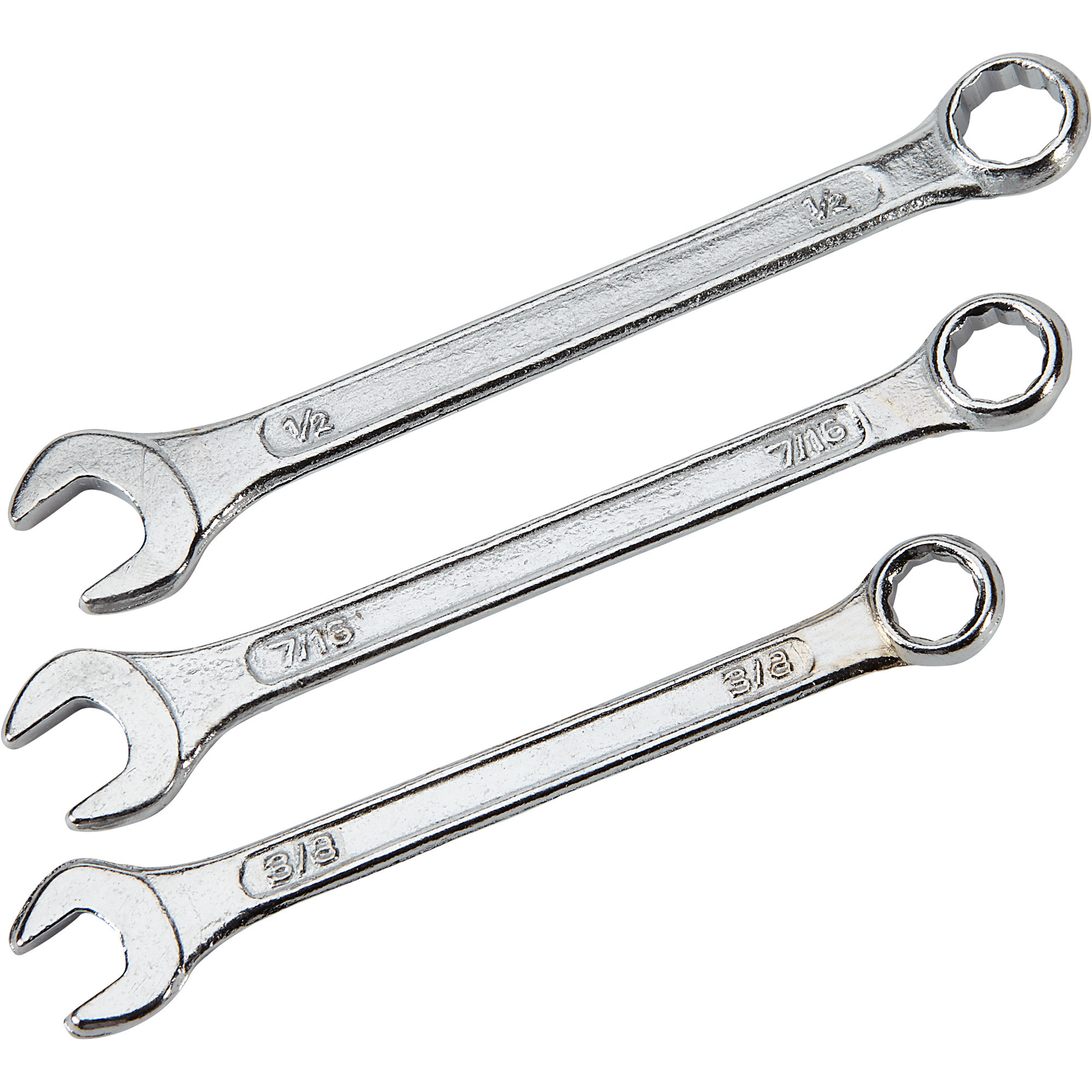 JMK IIT 3-Pc. Evolve SAE Forged Steel Combination Wrench Set, 8.5in.L ...