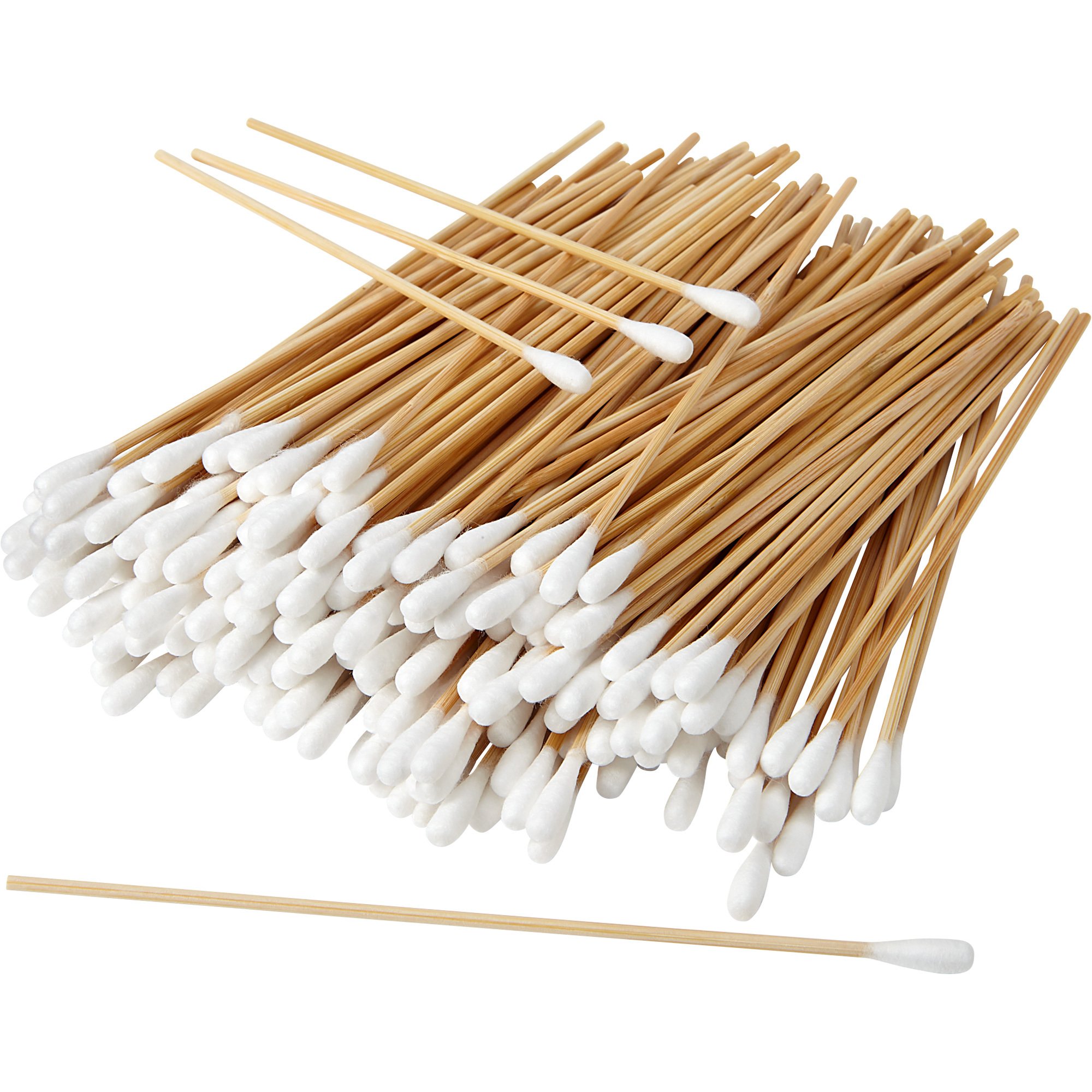 JMK IIT Cotton Swabs with Bamboo Handles, 200-Pk., 6in. x 3/16in ...