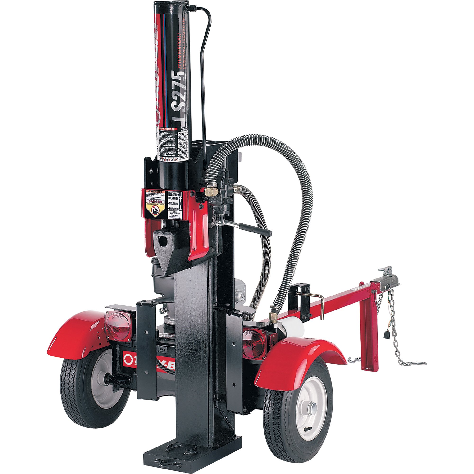 Troy-Bilt Horizontal/Vertical Log Splitter — 27-Ton Capacity, 5.5 HP ...