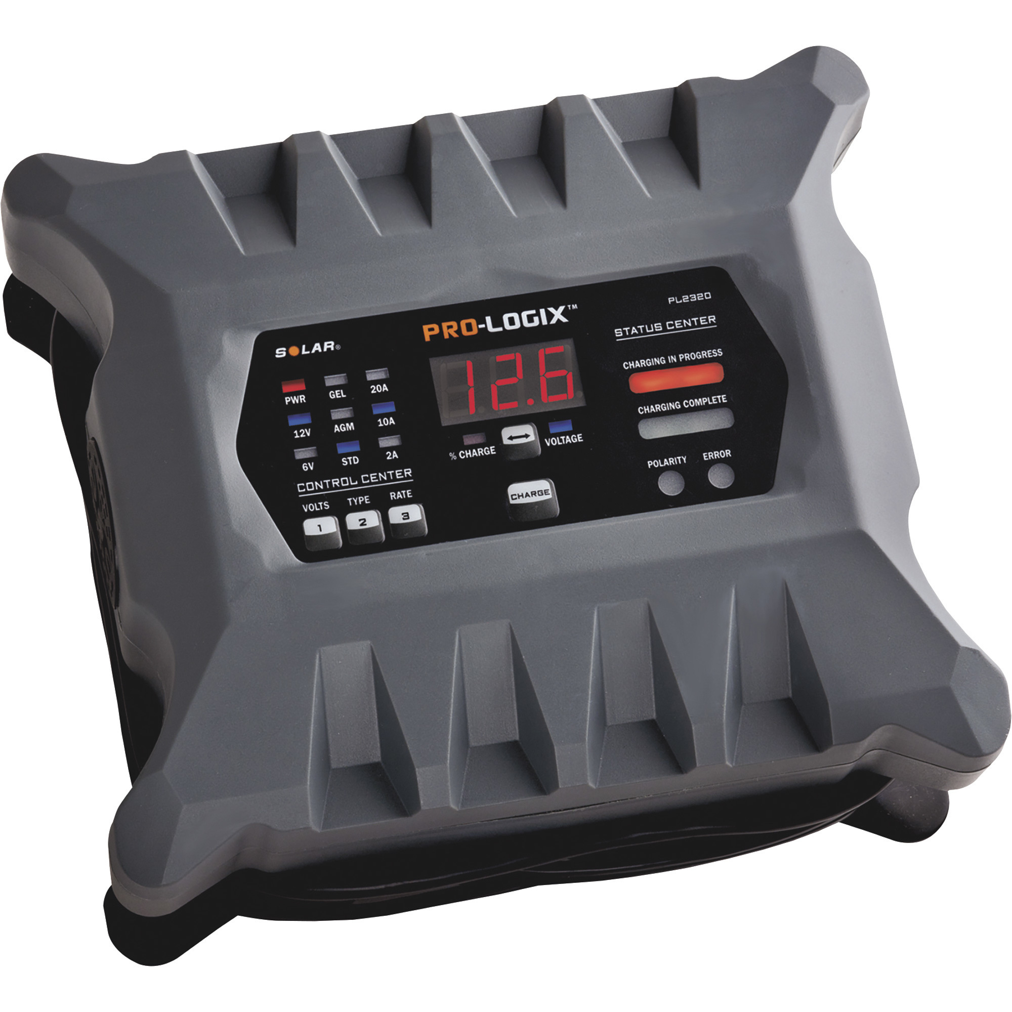 Pro-Logix Battery Charger/Maintainer, 6/12 Volt, 20/10/2 Amp, Model ...