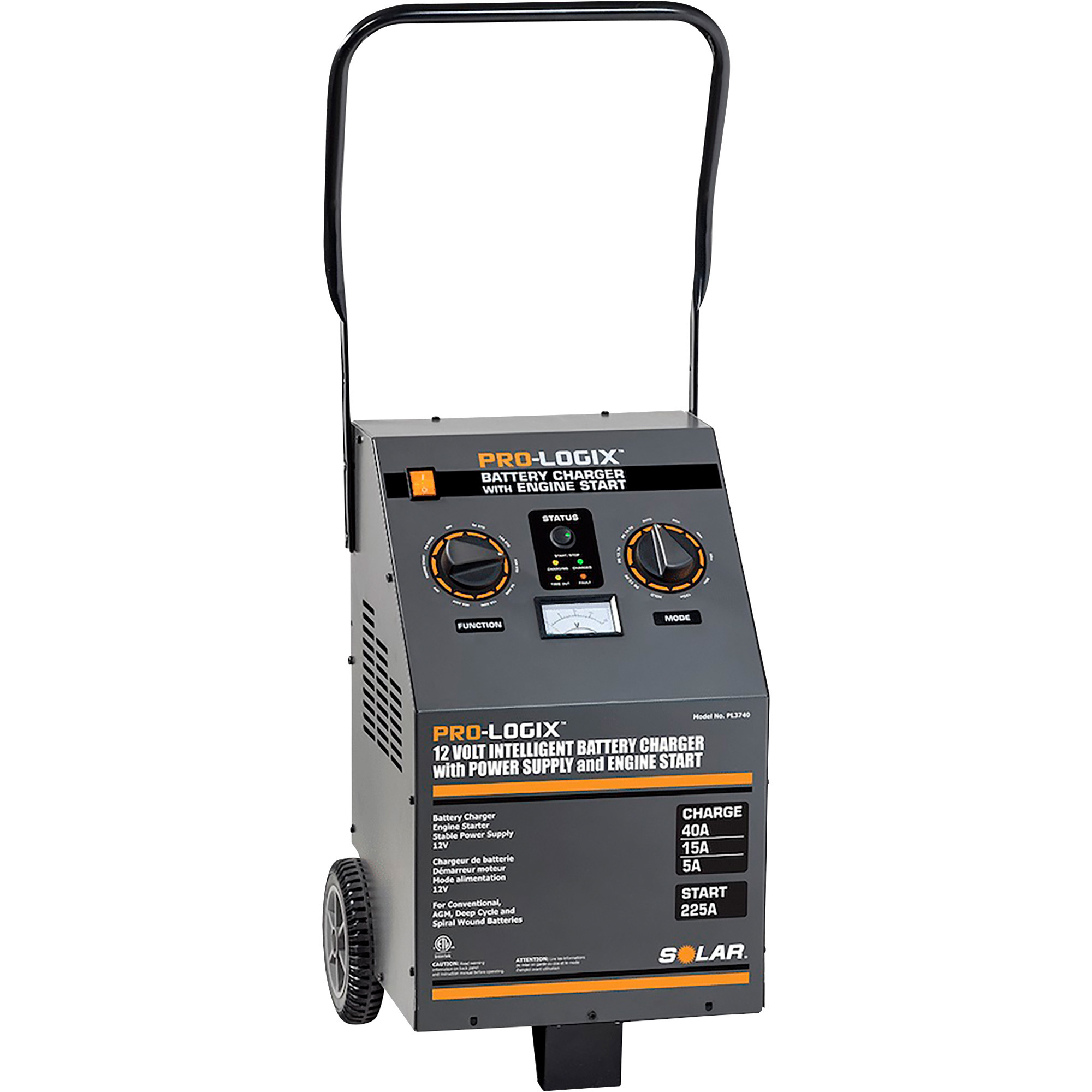Pro-Logix Intelligent Wheel Charger With Engine Start, 12 Volts, 40/15 ...