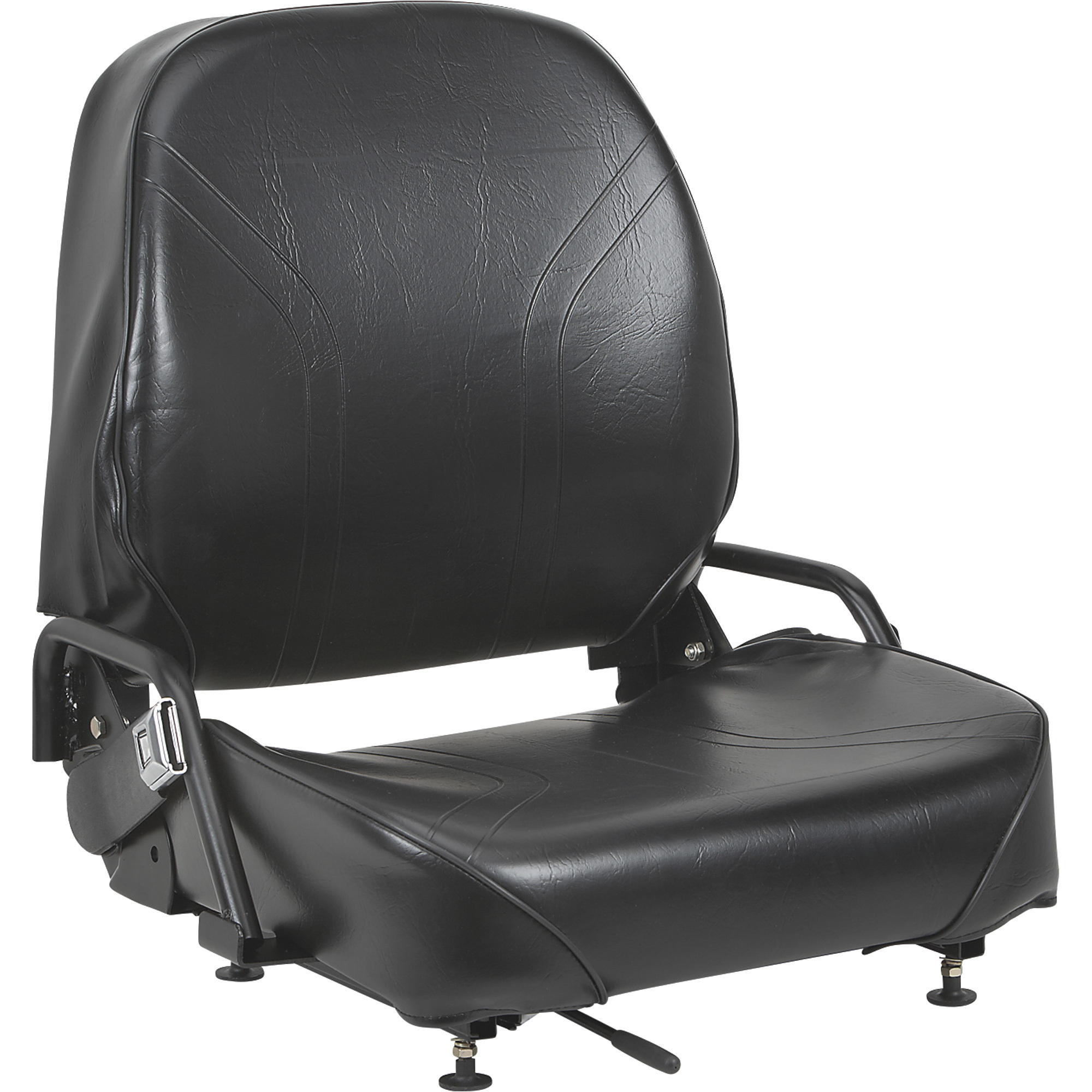 Black Talon Universal Folding Bucket Seat with Armrests — Black, Model ...