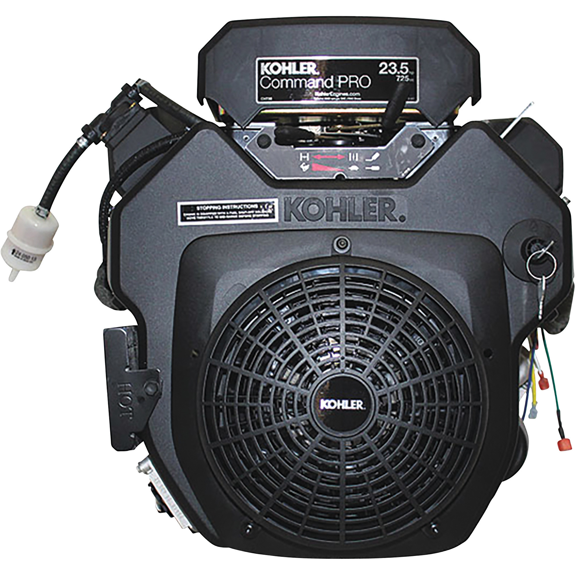 Kohler Command PRO OHV V-Twin Horizontal Engine - 725cc, 23.5 HP, Model ...