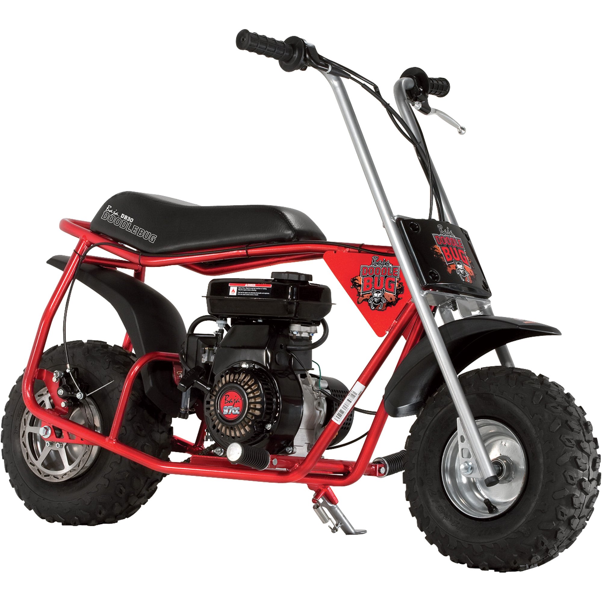 Baja Motorsports Doodle Bug Mini Bike — 97cc, Metallic Red, Model ...