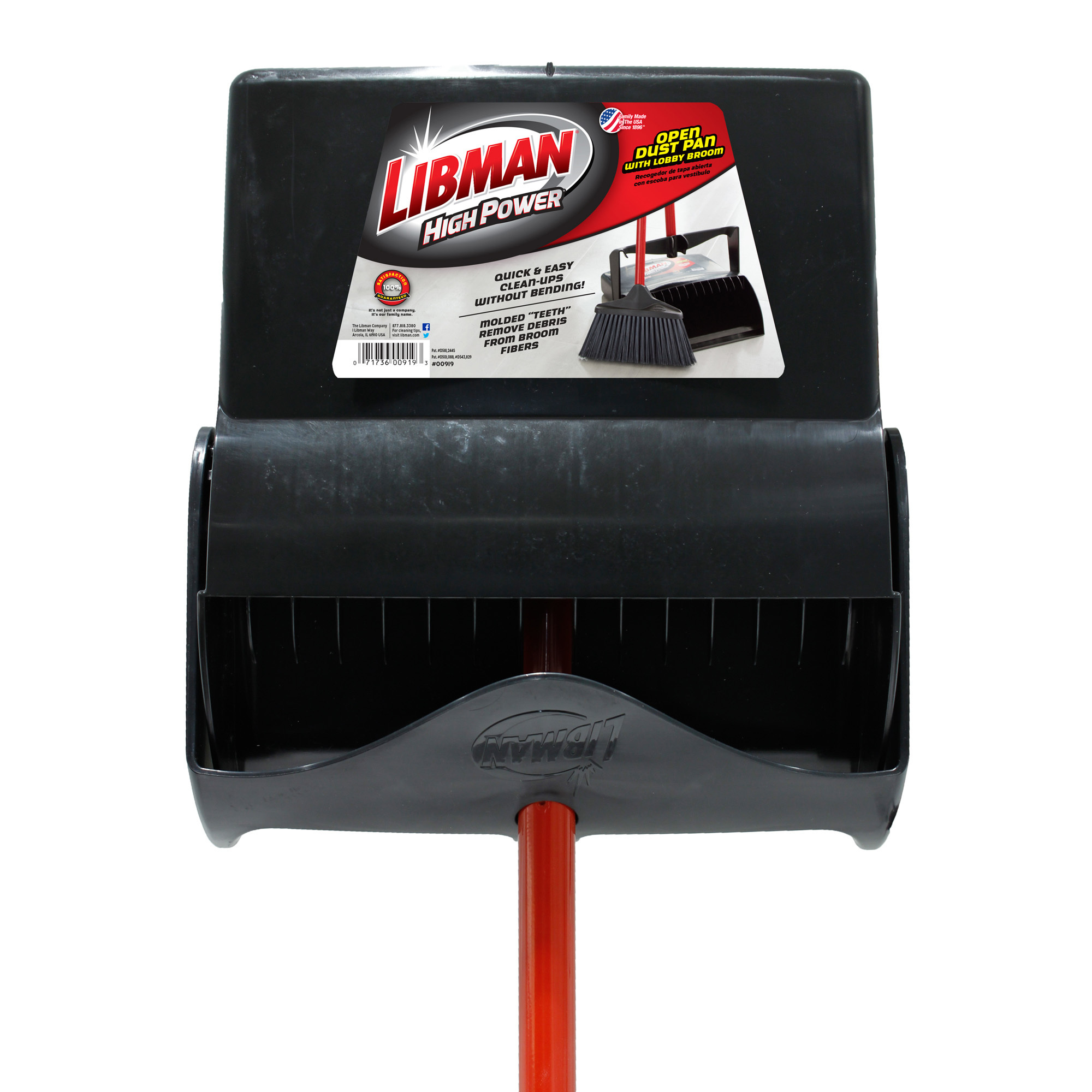 Libman Lobby Broom & Dust Pan Set, 36in. Handles, Model# 919 | Northern ...