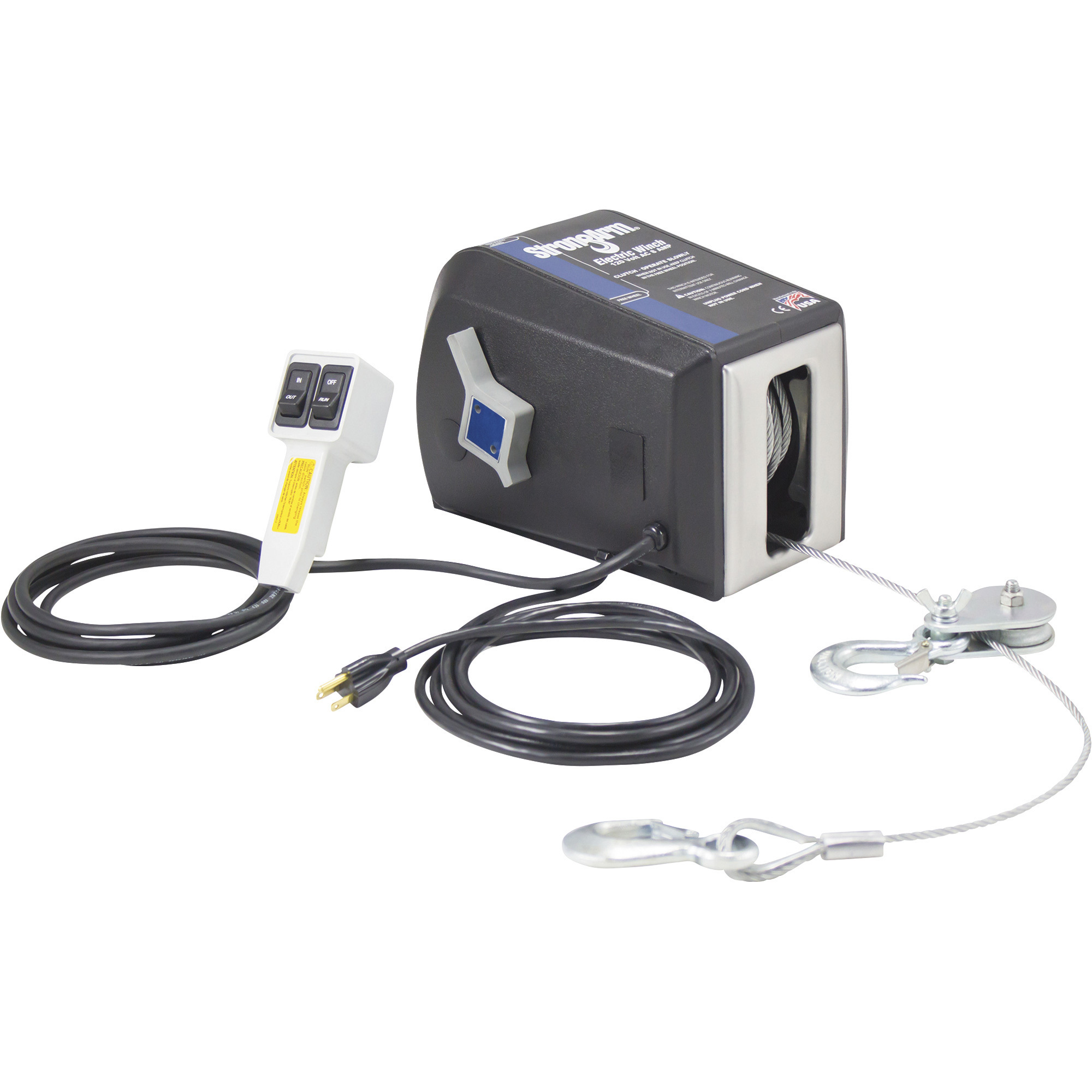 Dutton-Lainson StrongArm 120 Volt AC Powered Electric Winch with Remote ...