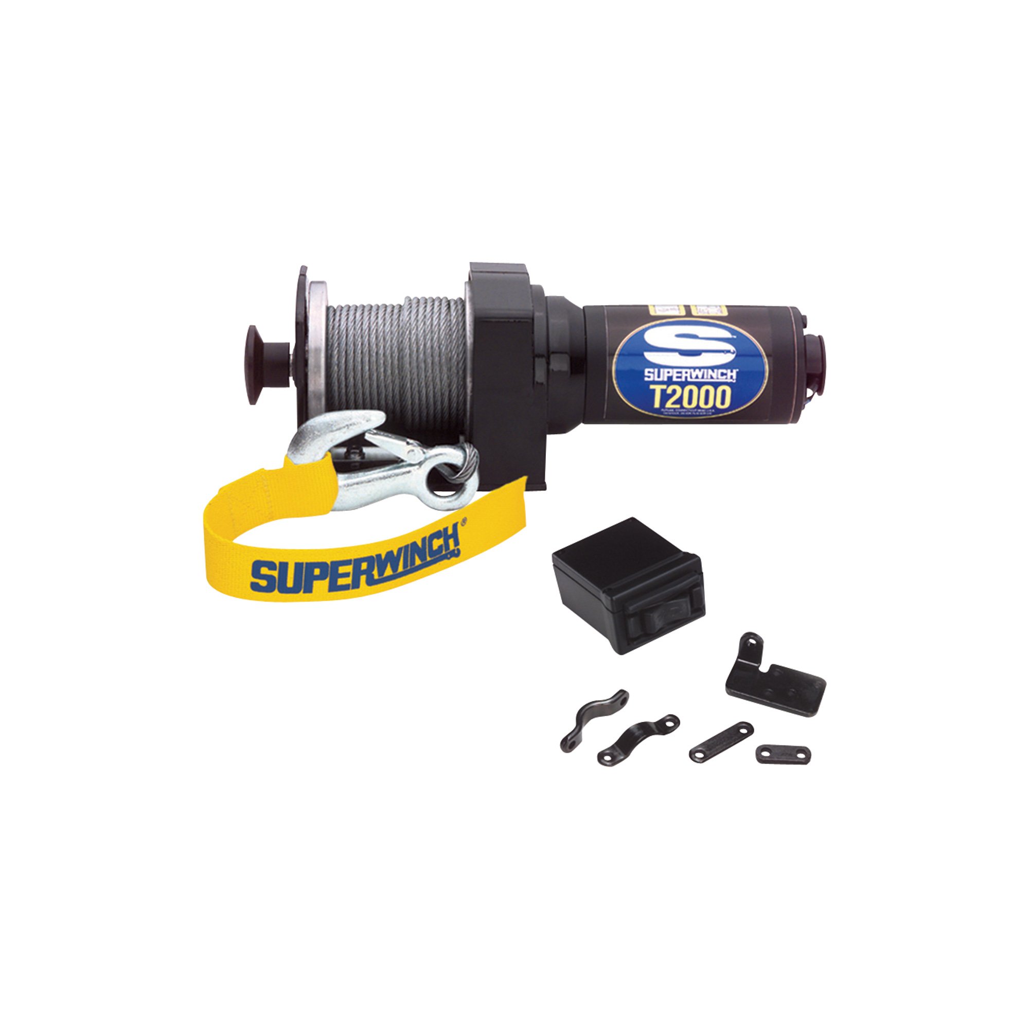 Superwinch 12 Volt DC Electric Winch — 2000-Lb. Capacity, Model# T2000 ...
