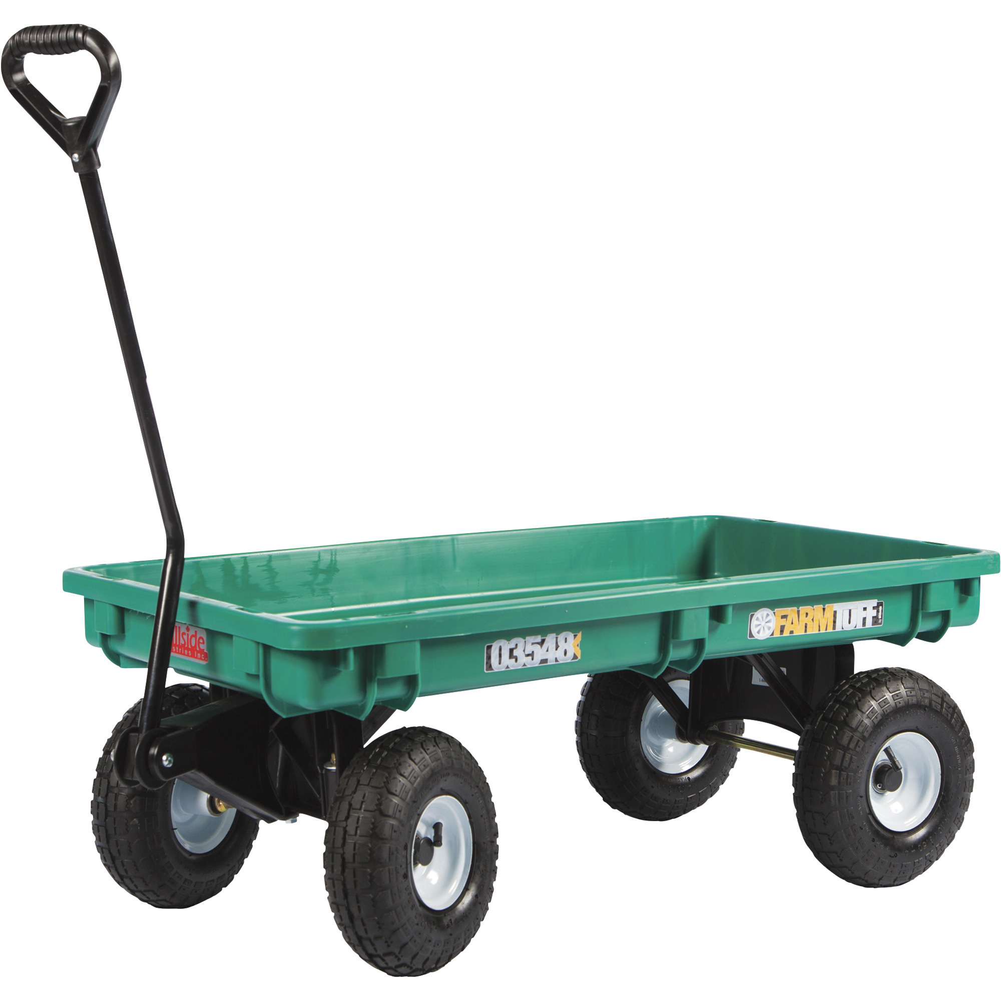Millside Industries Steel Flatbed Garden Wagon, 800-Lb. Capacity, 60in ...