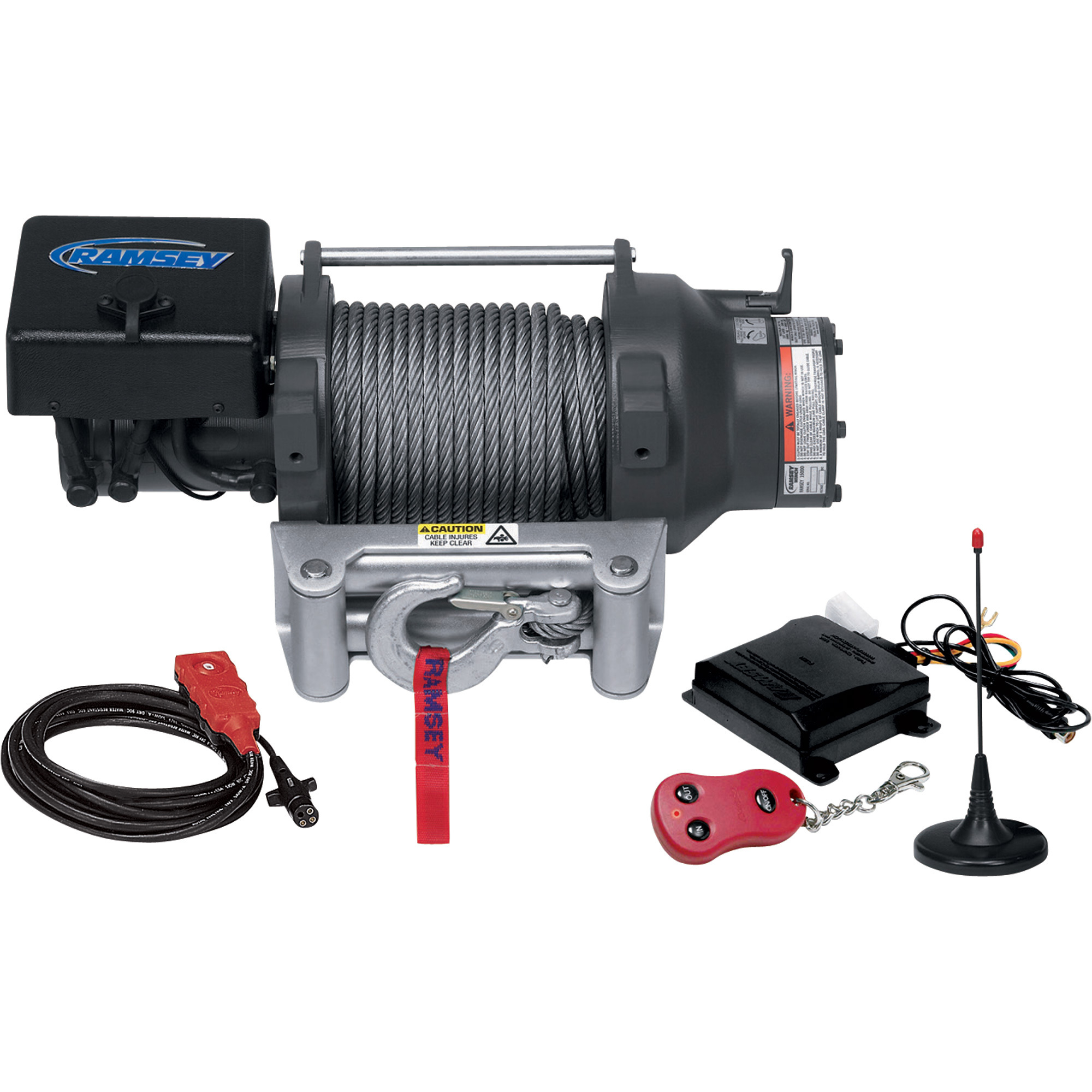 Portable Winch Battery-Powered Portable Capstan Winch with Accessories ...