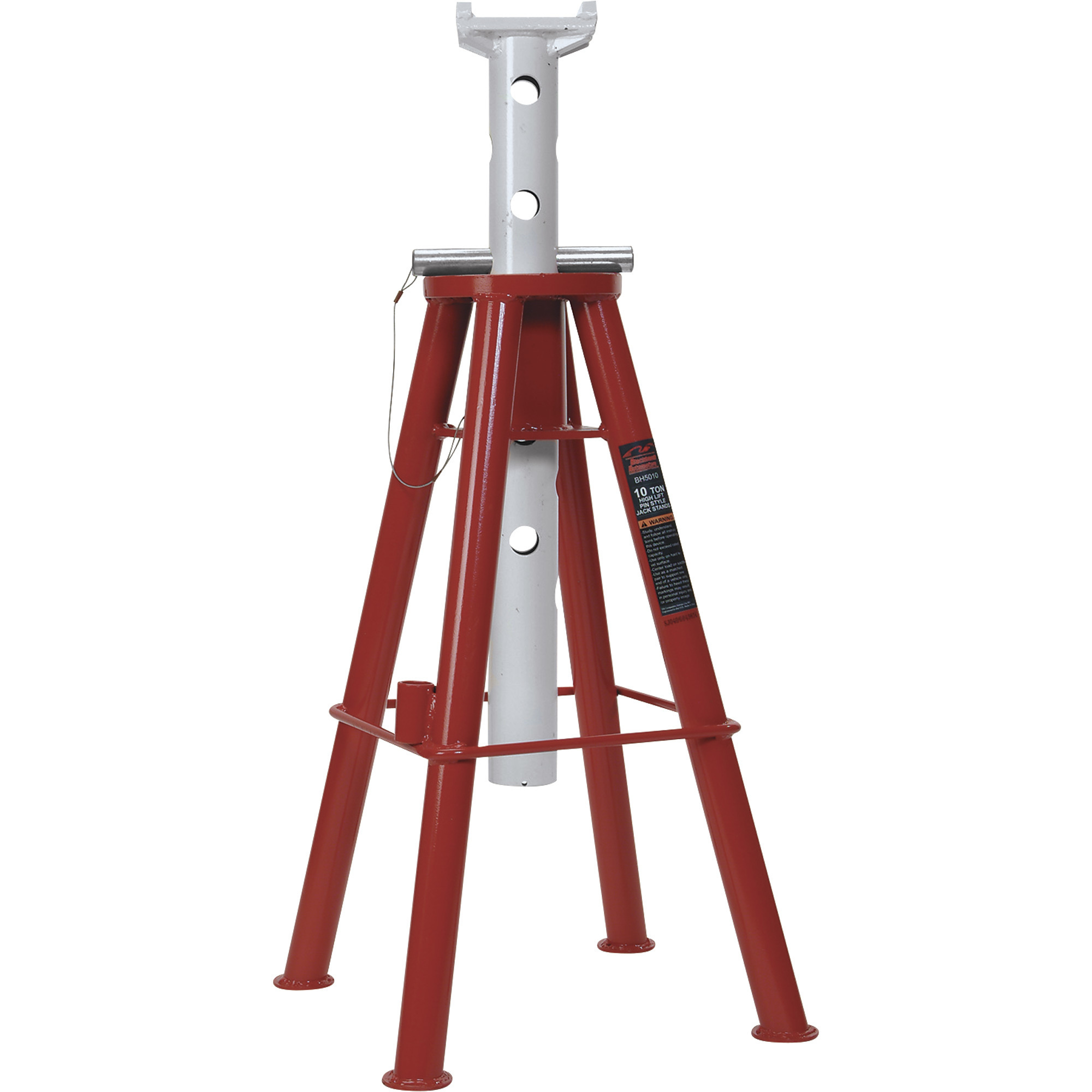 Blackhawk Automotive 10-Ton High-Lift Pin-Type Jack Stands, Pair, Model ...