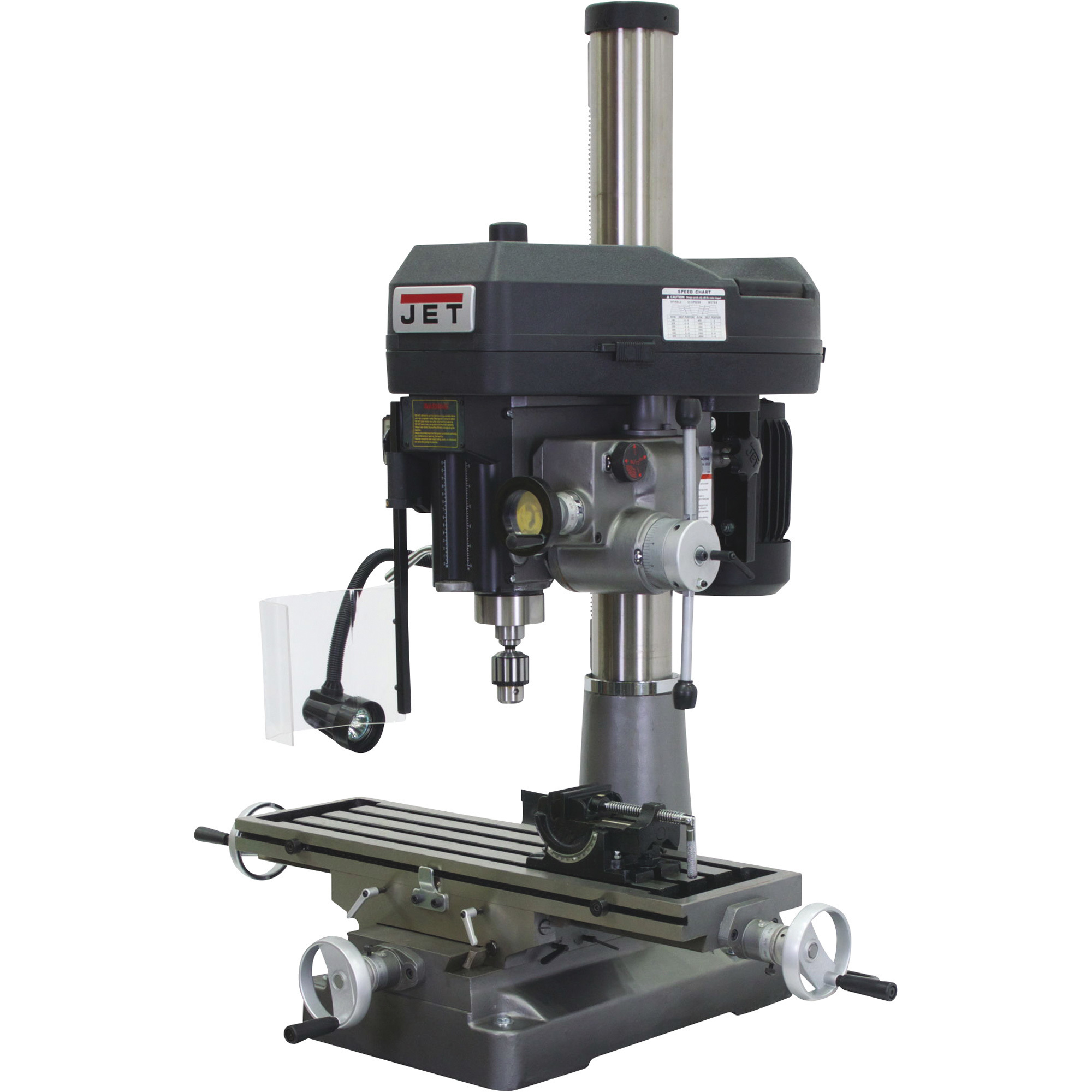 JET Milling/Drilling Machine, 26in., 2 HP, 230V, Model# 350020 ...