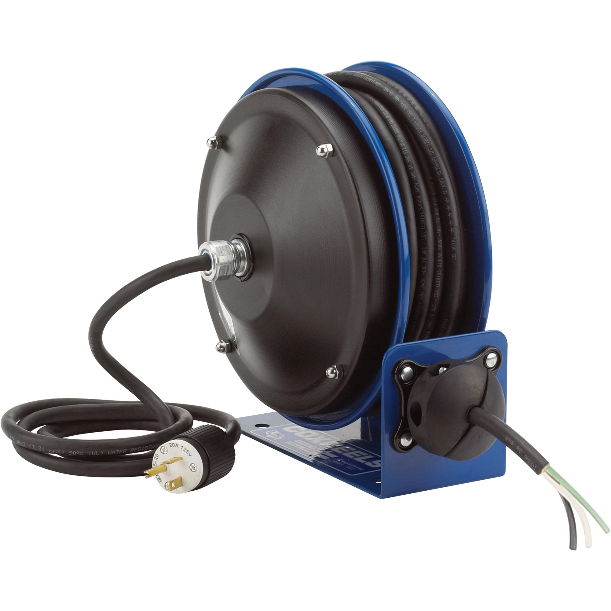Coxreels Compact Power Cord Reel, 30-Ft., 12/3 Cord, Model# PC10-3012-X ...