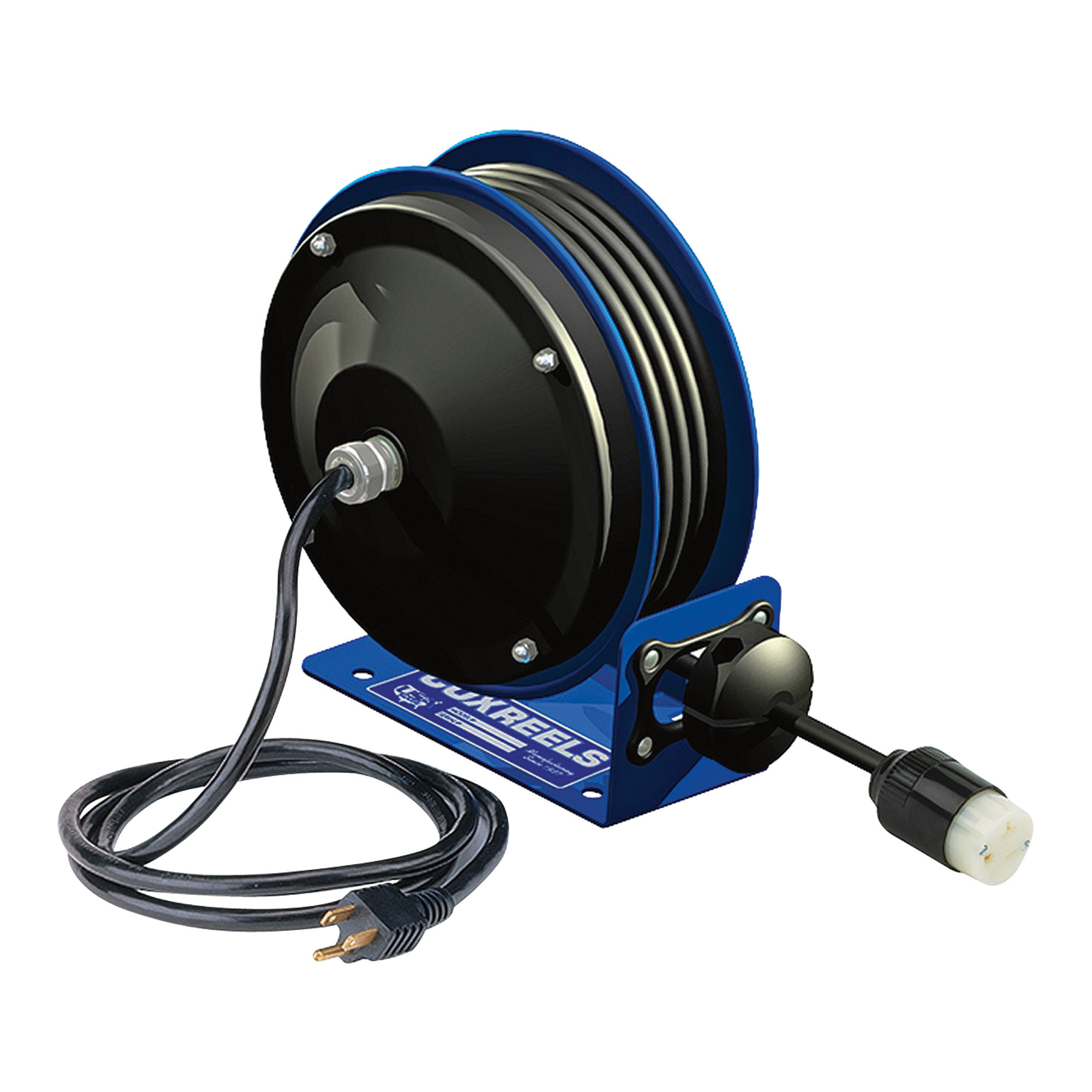 Coxreels Compact Power Cord Reel, 30-Ft., 16/3 Cord With Single ...