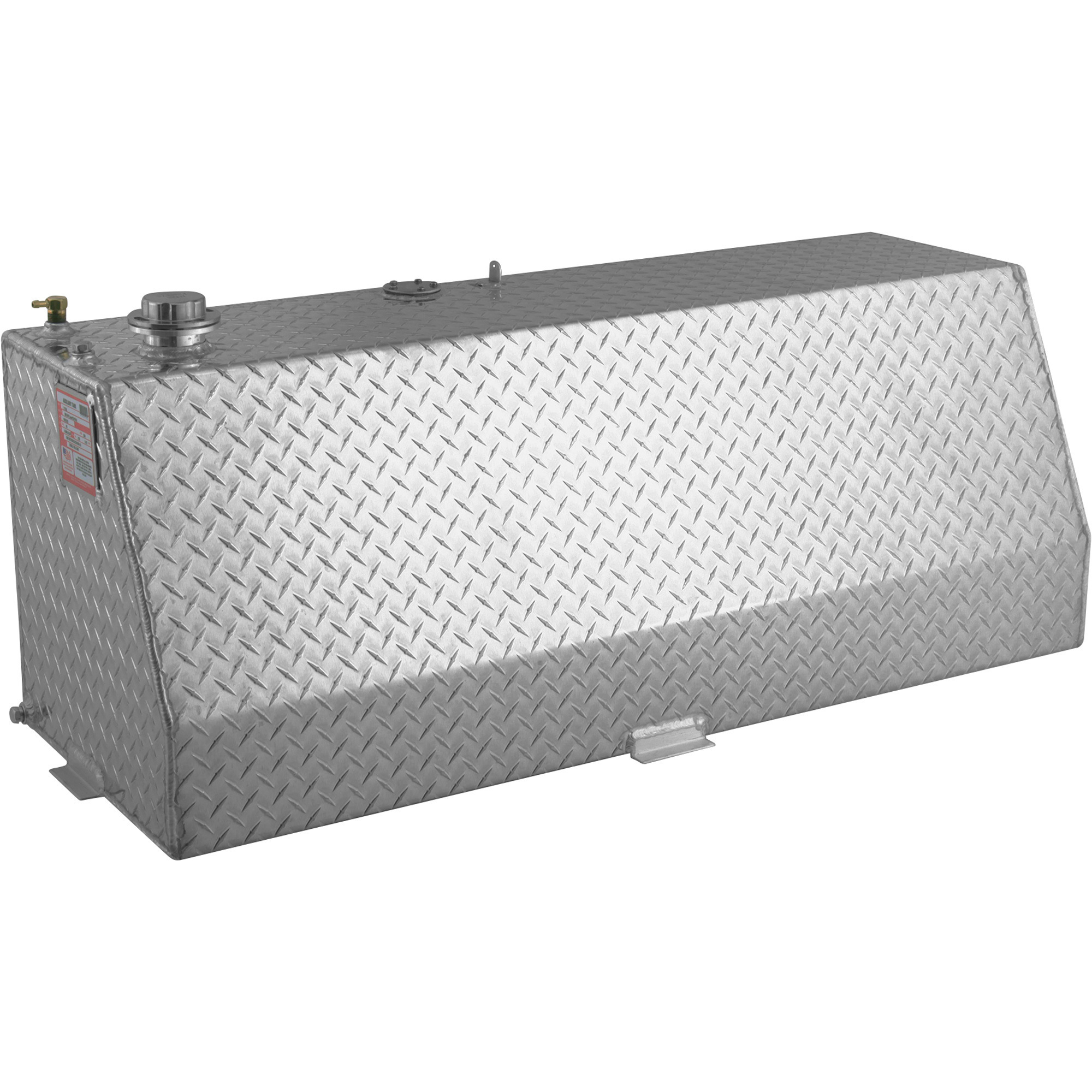 RDS Aluminum Auxiliary Fuel Tank, 60-Gallon Rectangular, Diamond Plate ...