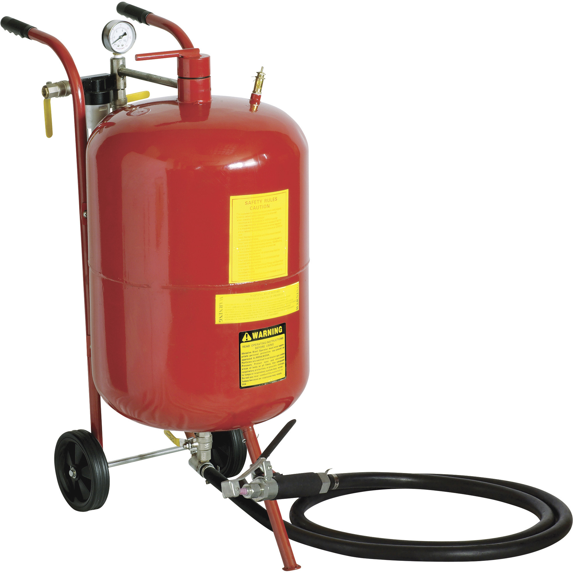 Allsource Roll-About Abrasive Pressure Blaster with Deadman Handle, 110 ...