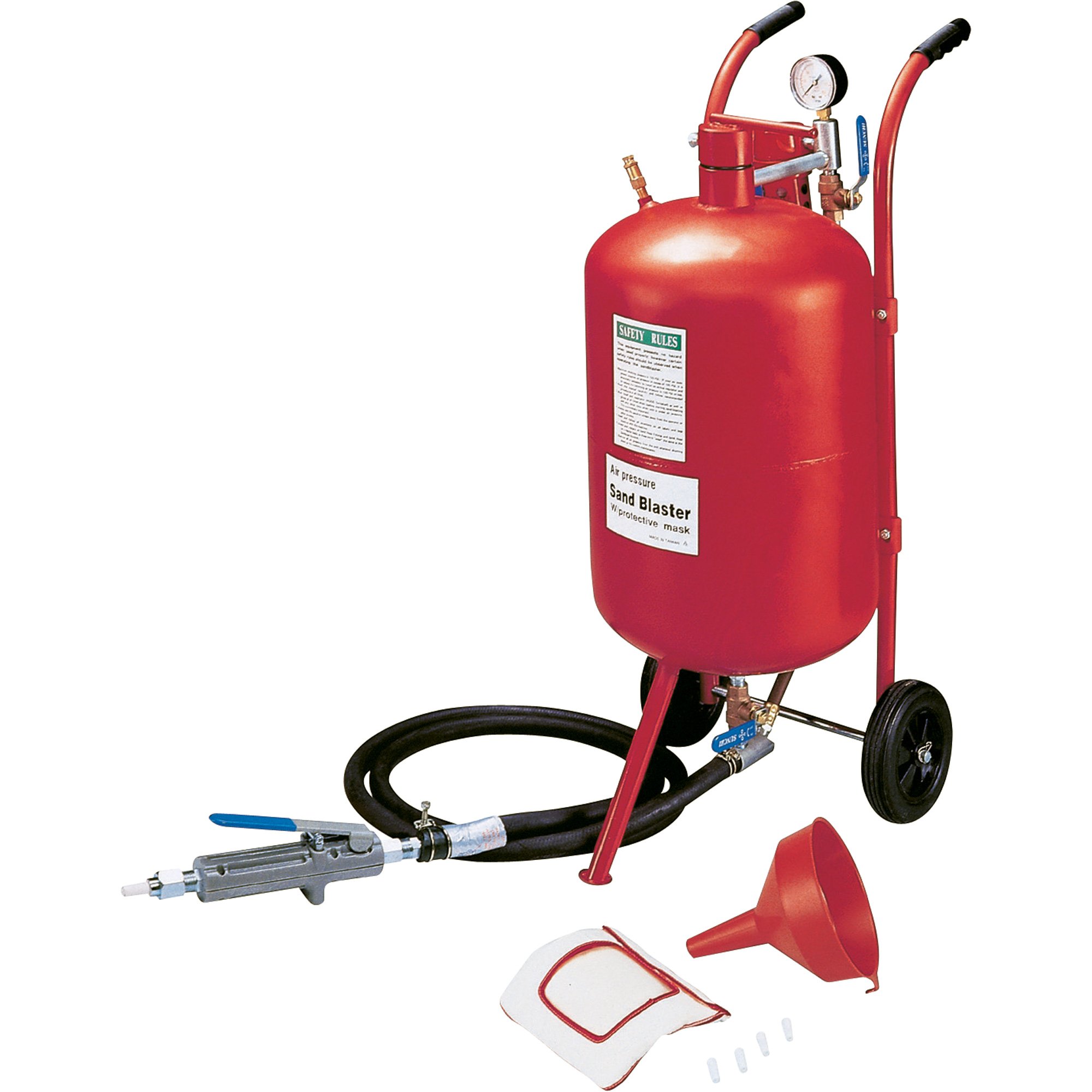 Northern Industrial Roll-About Sandblaster — 10 Gallon, 90-Pound ...