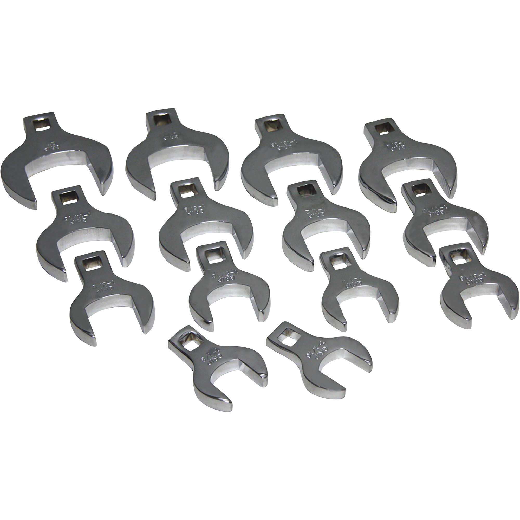 Klutch Jumbo SAE Crowfoot Wrench Set, 14-Pc. | Northern Tool