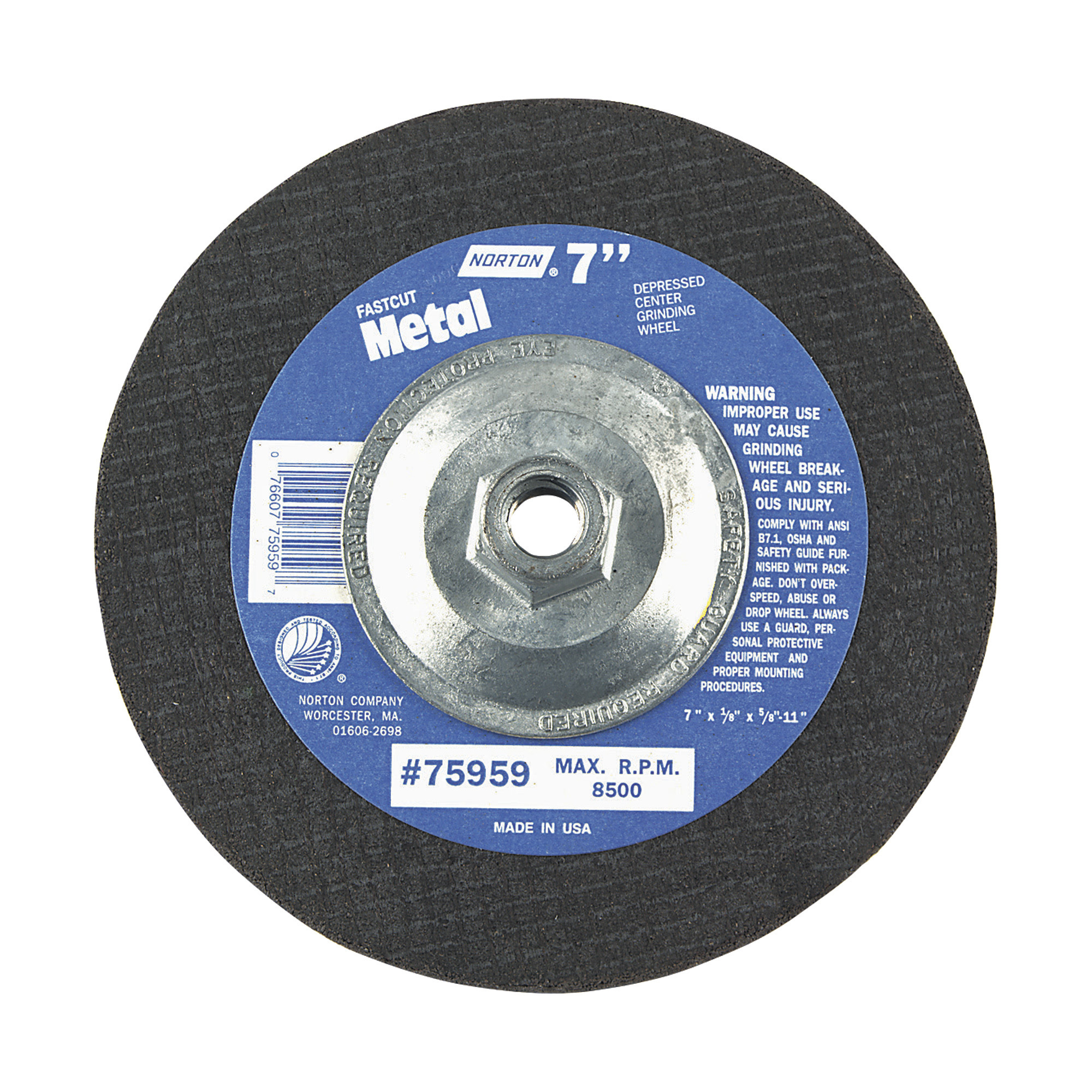 Norton Metal Grinding Wheel, 7in. Dia., 13,500 RPM | Northern Tool