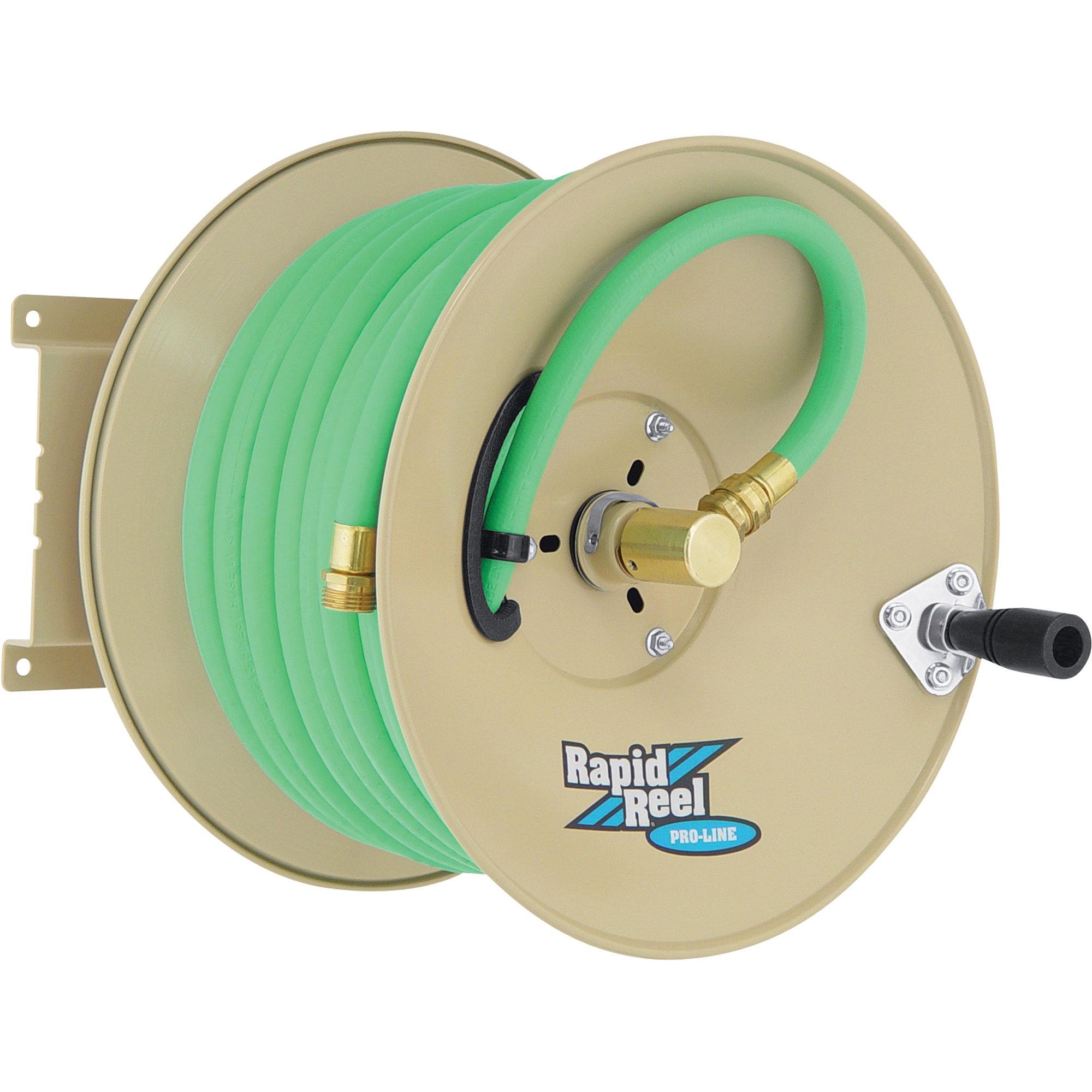 Rapid Reel Parallel Mount Hose Reel — 150 PSI, Holds 5/8in. x 150ft ...