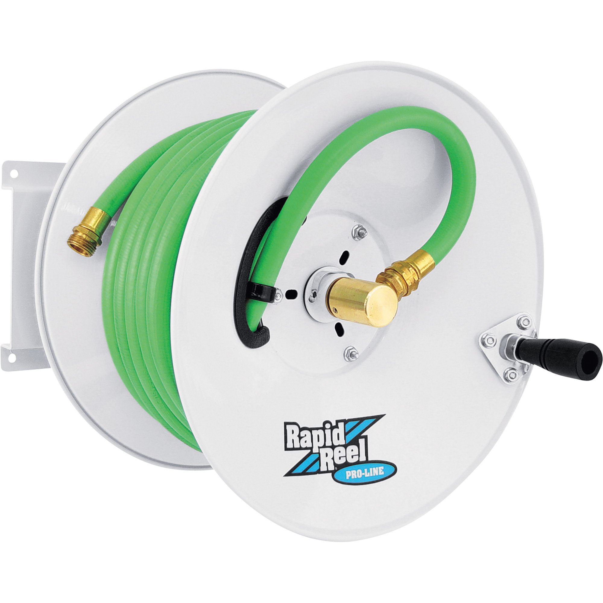 Rapid Reel Parallel Mount Hose Reel — 150 PSI, Holds 5/8in. x 150ft ...
