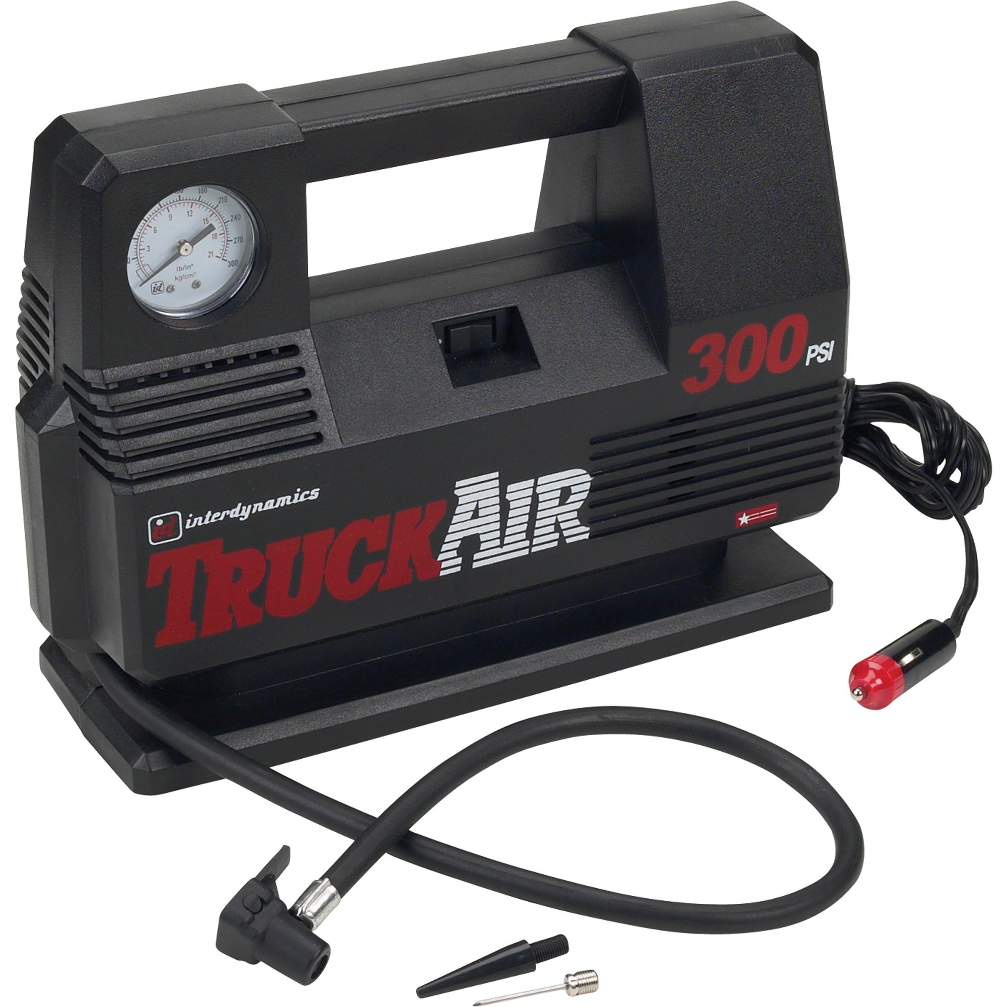 Interdynamics Heavy-Duty, 12V Compressor Inflates BIG Tires to 300 PSI ...