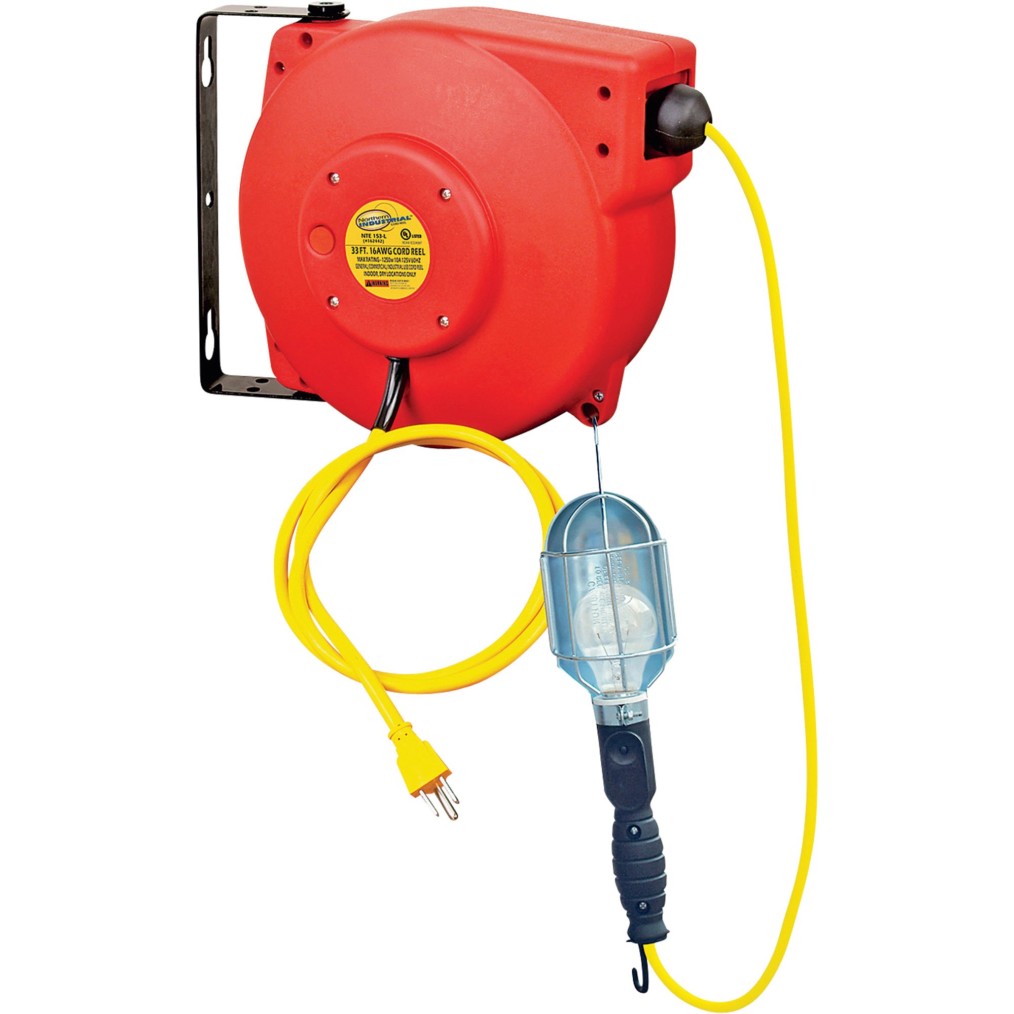 Northern Industrial Tools Retractable Cord Reel — Trouble Light ...