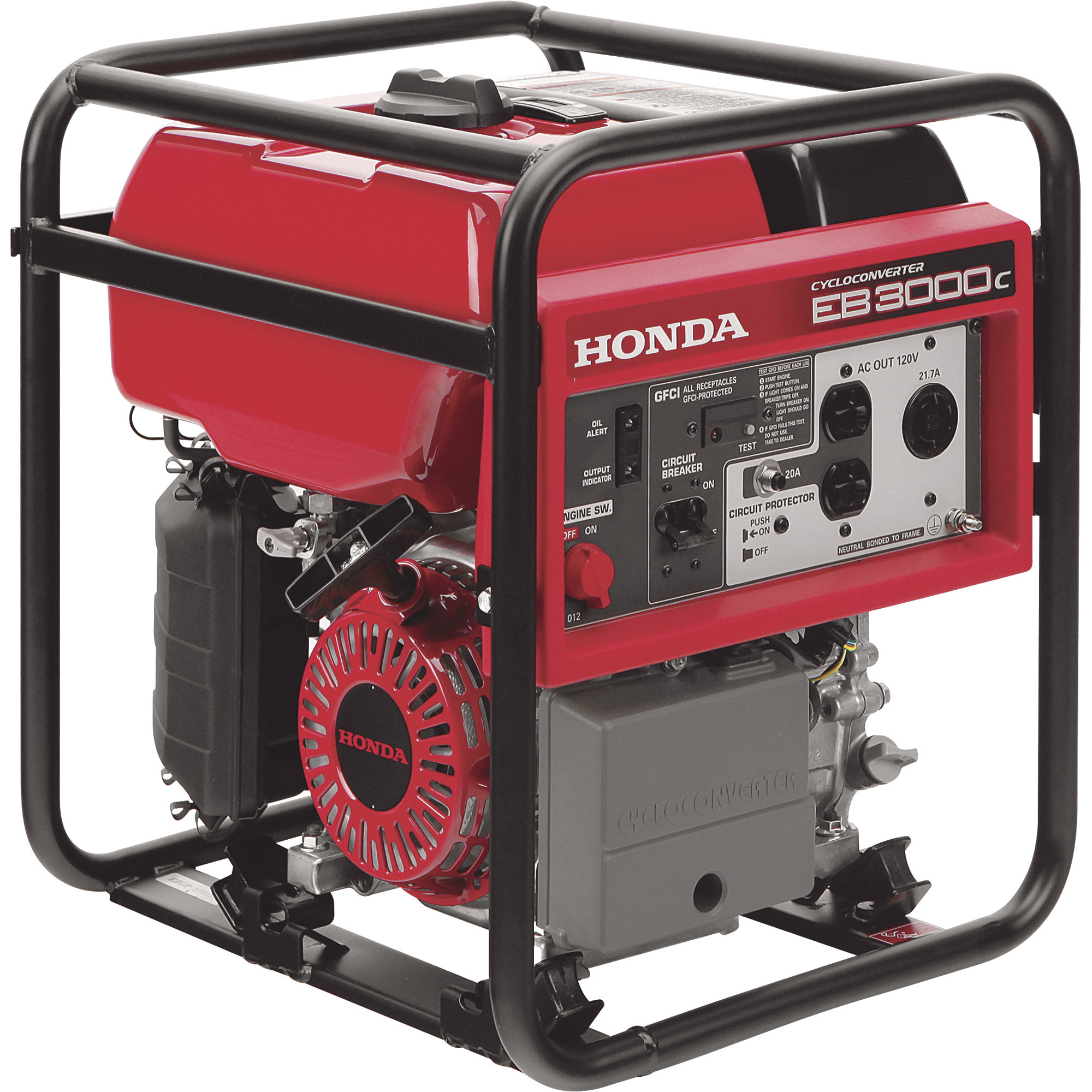 Honda EB3000C CYCLOCONVERTER Portable Generator, 3000 Surge Watts, 2600 ...