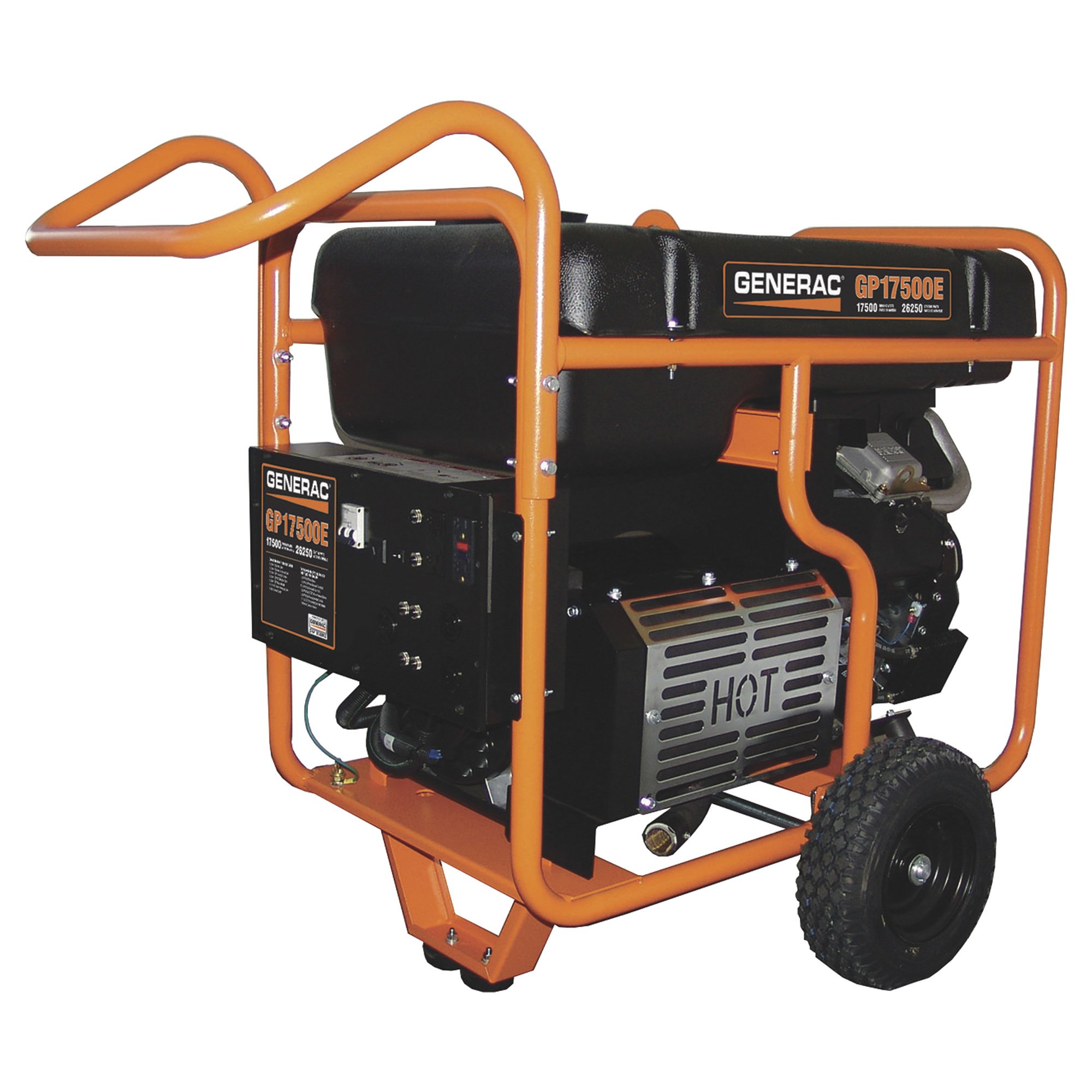 Generac GP17500 Portable Generator, 26,250 Surge Watts, 17,500 Rated ...