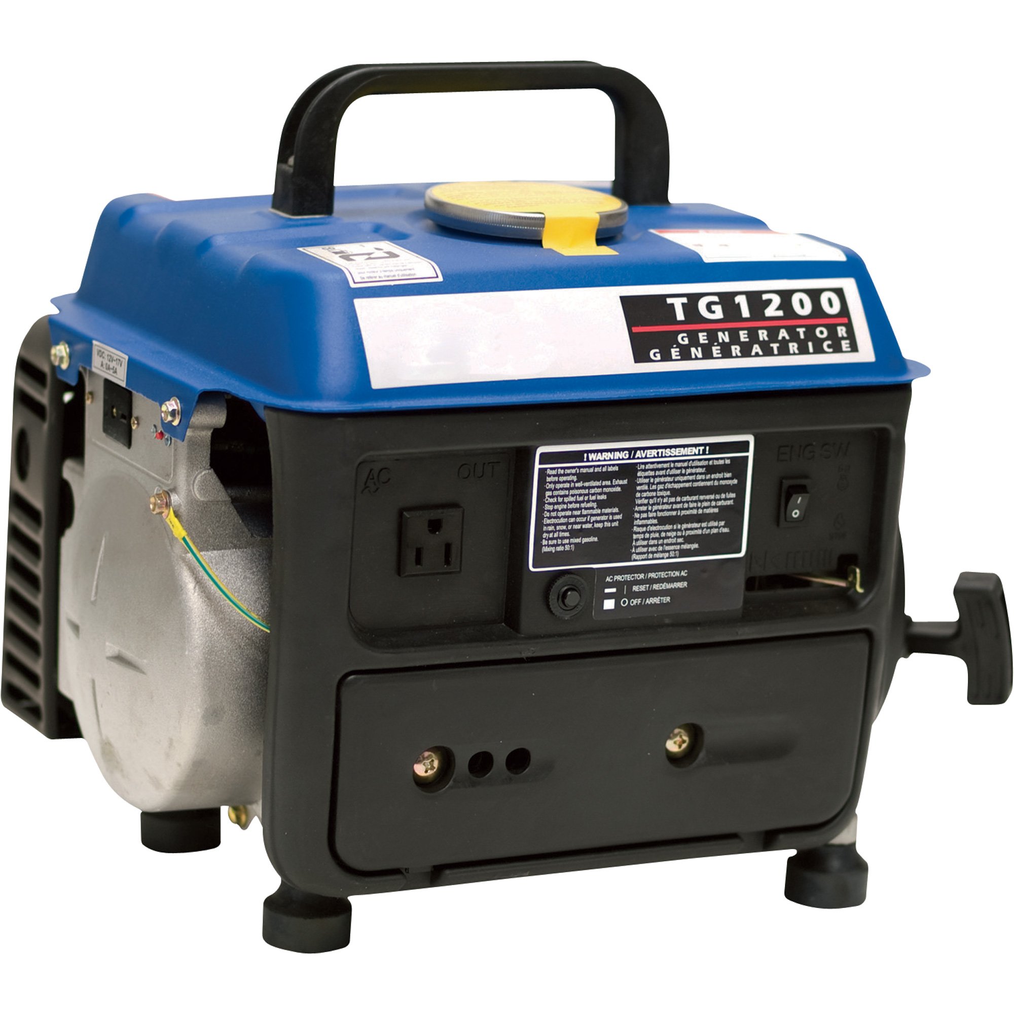 ETQ Portable Generator — 1200 Surge Watts, 1000 Rated Watts, Model ...