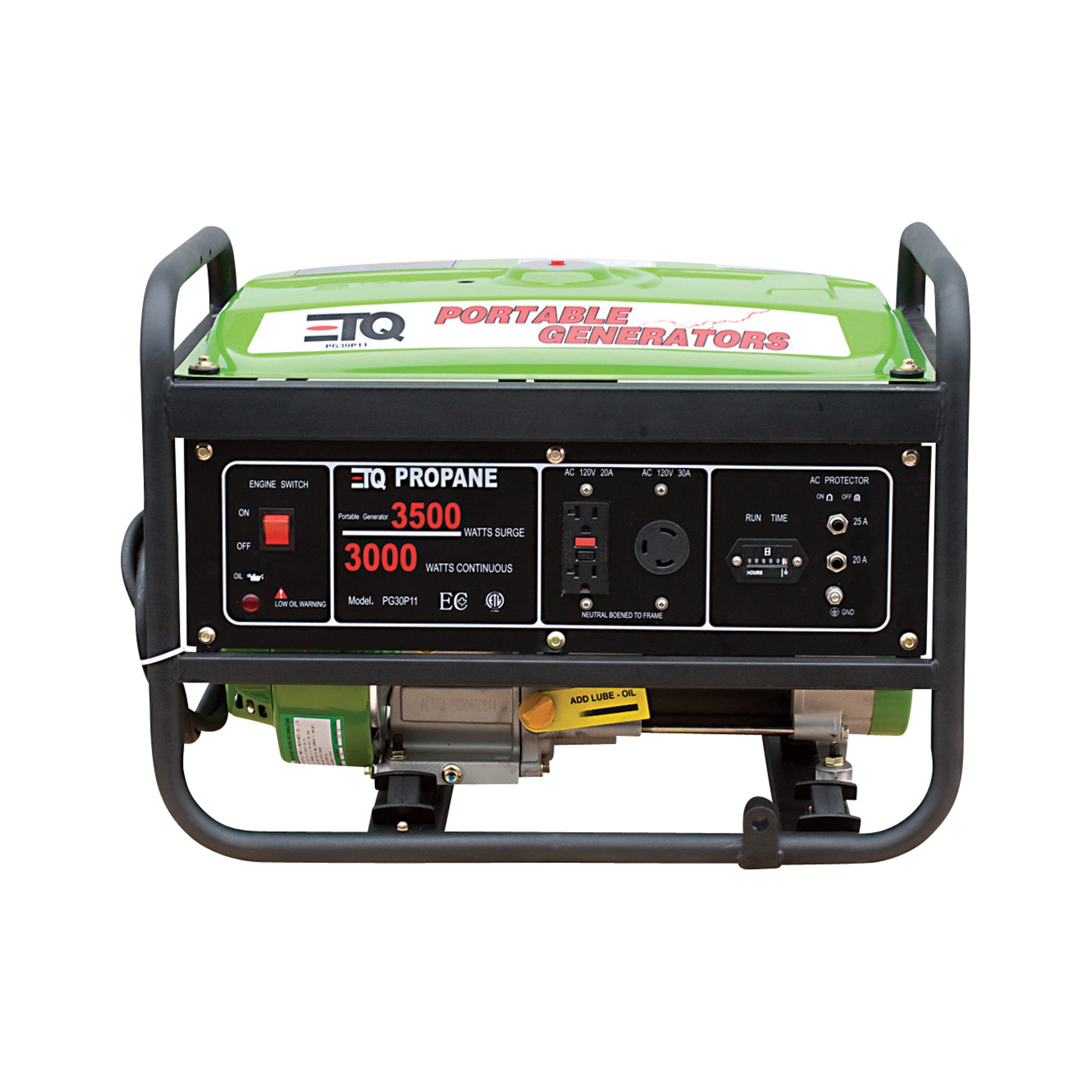 ETQ Portable Propane Generator — 3500 Surge Watts, 3000 Rated Watts ...
