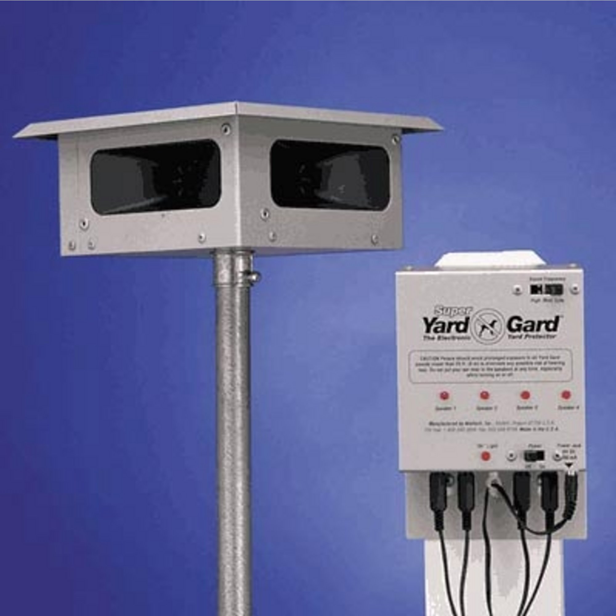 Super Yard Gard Blasts Ultrasonic Sounds 4 Ways to Make ANIMALS SCRAM ...