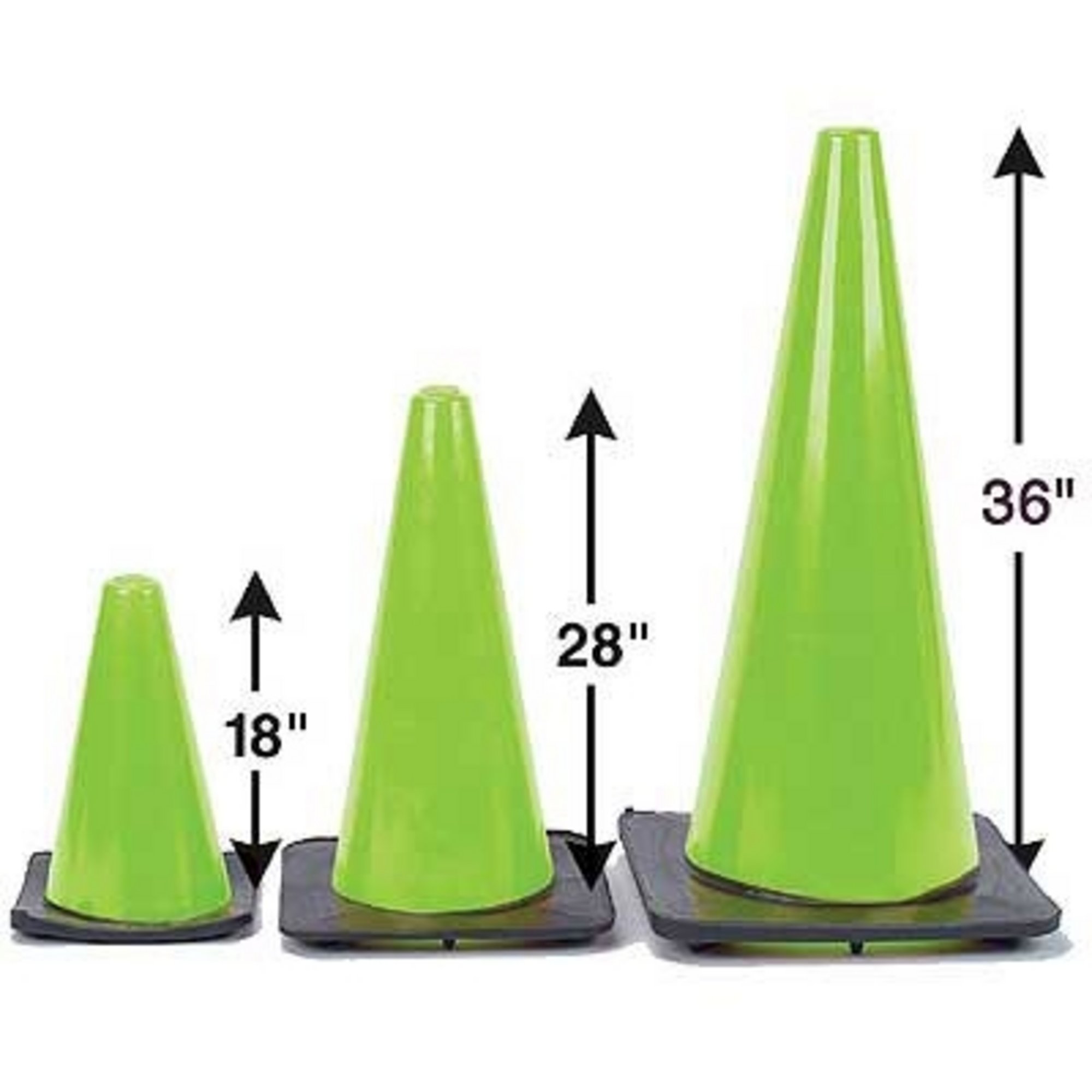 Fluorescent Lime Traffic Cone | Northern Tool