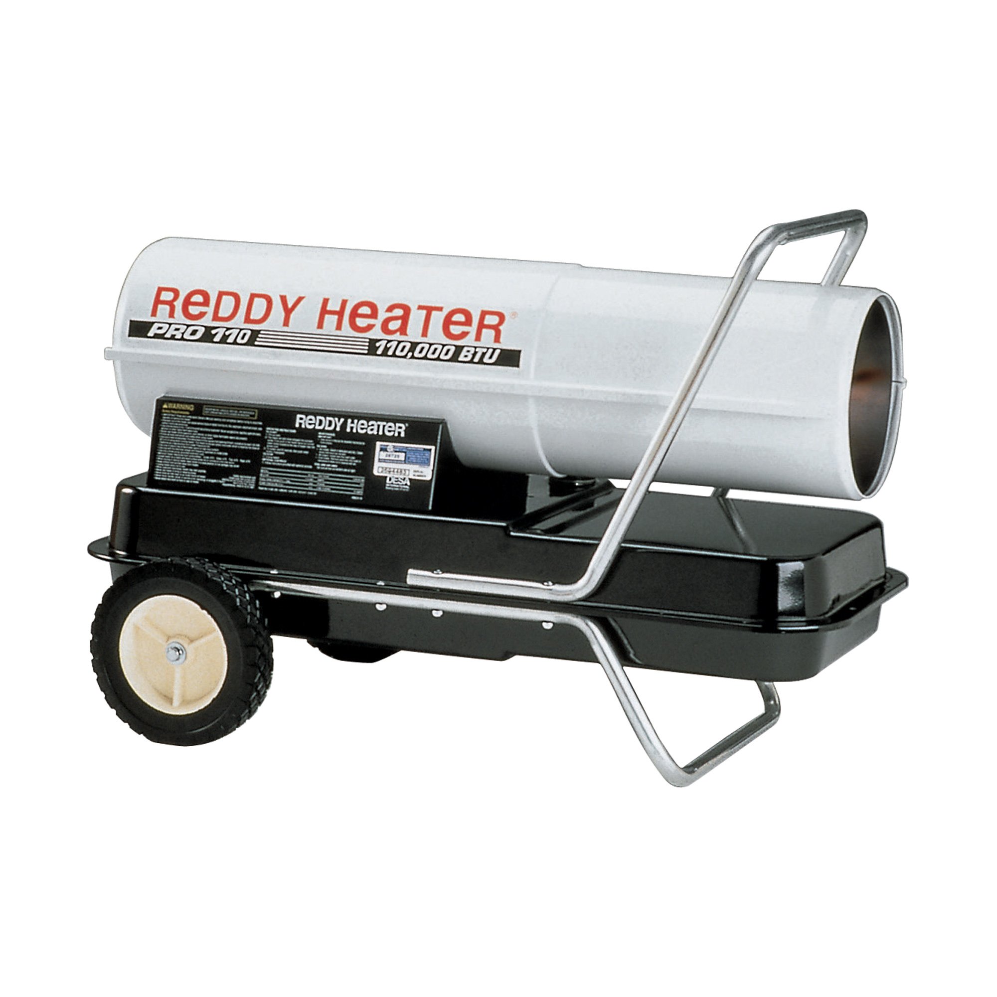 Reddy Heater 110,000 BTU Forced Air Oil Heater Warms 13,500 Cubic Feet ...