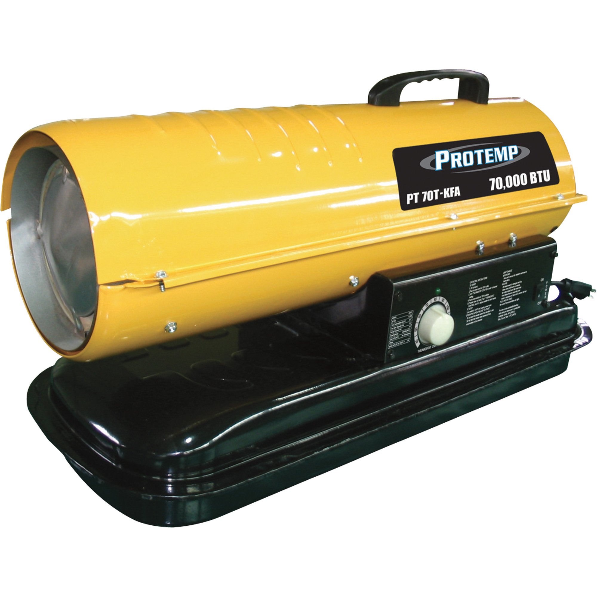 Protemp Portable Kerosene Forced Air Heater — 70,000 BTU, Model# PT-70T ...