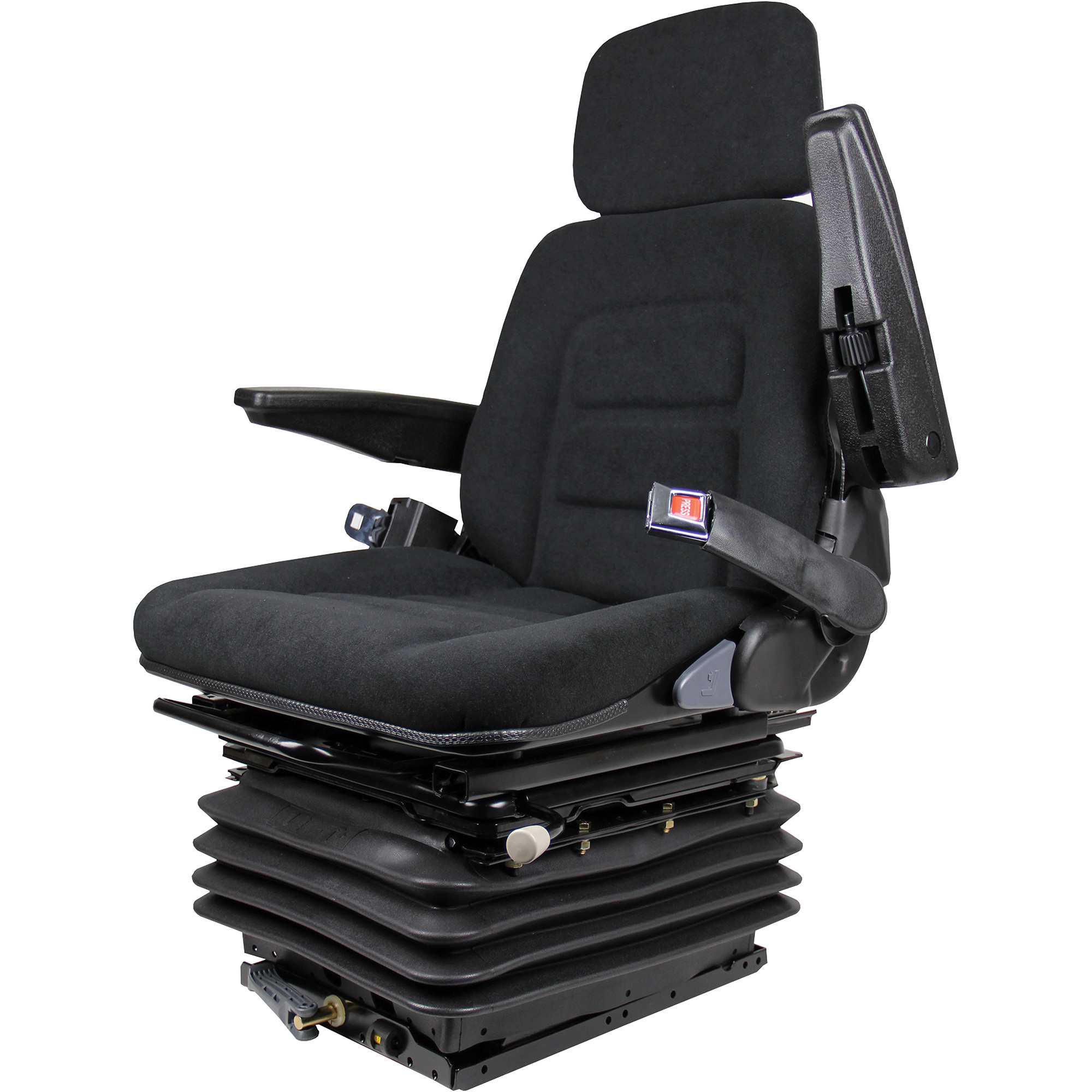 Black Talon Fabric Suspension Tractor Seat, Black, Model# 330001BK ...