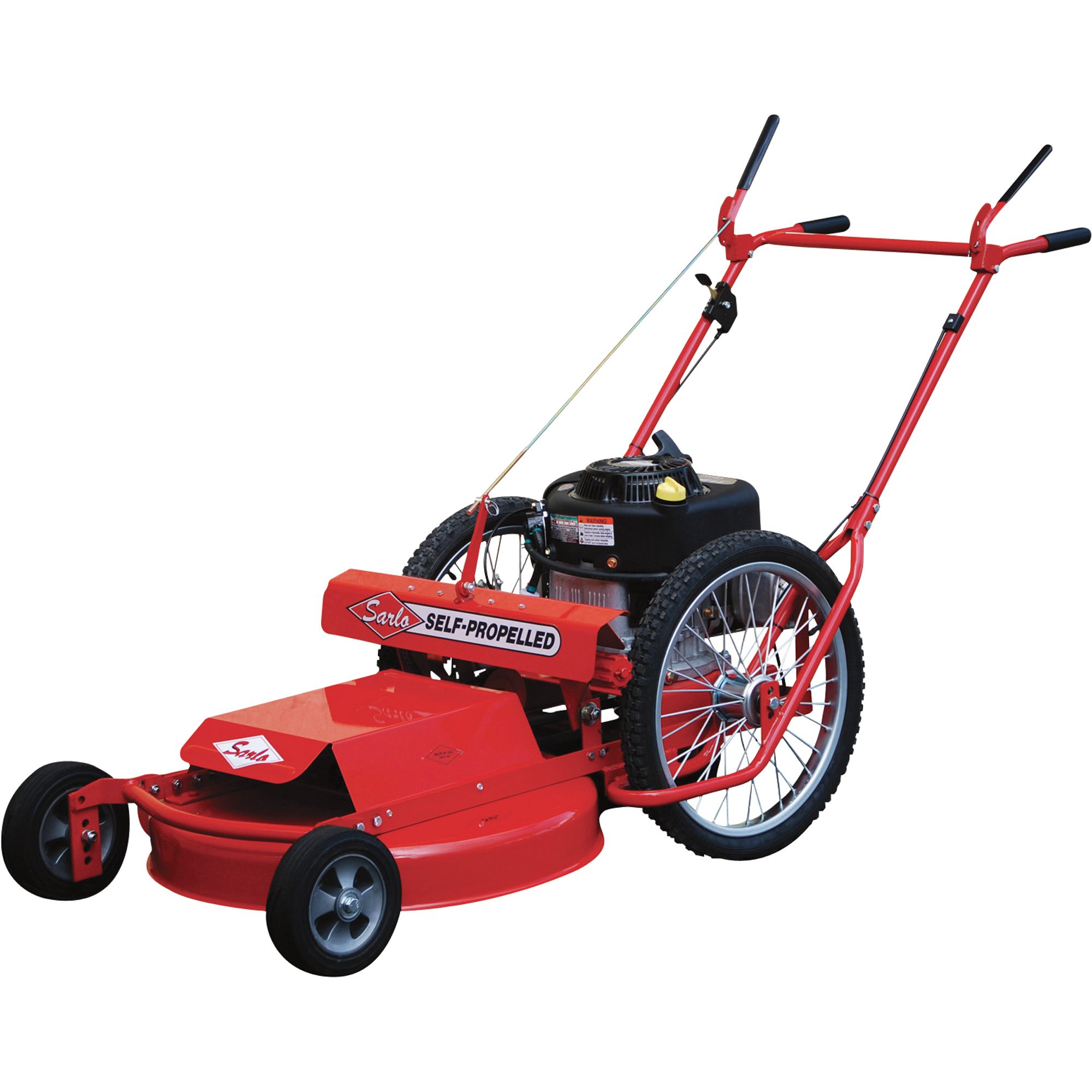 Sarlo High Wheel Push Lawn Mower — Briggs & Stratton Engine, 26in. Deck ...