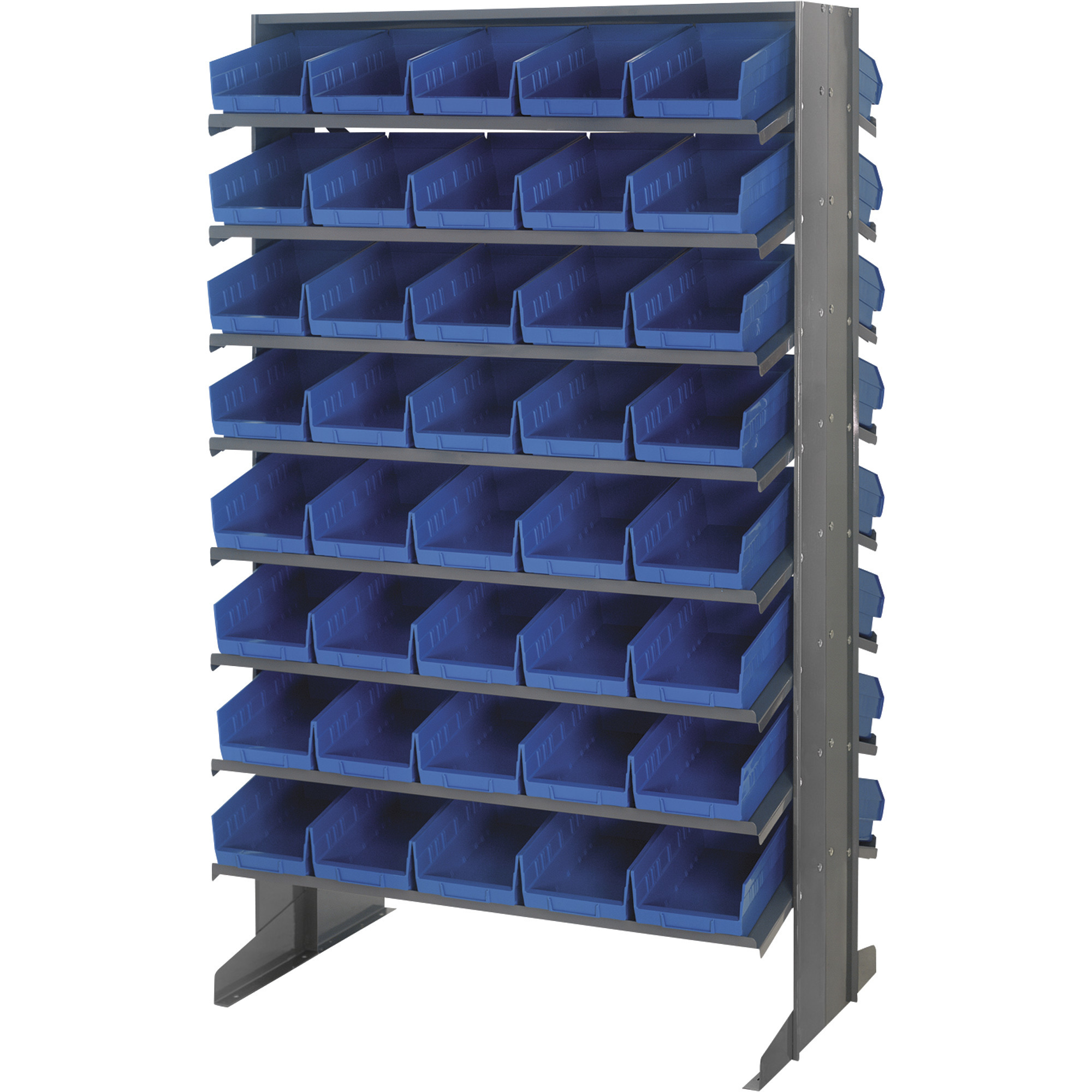 Quantum Storage Double Sided Rack With 80 Bins, 24in. x 36in. x 60in ...