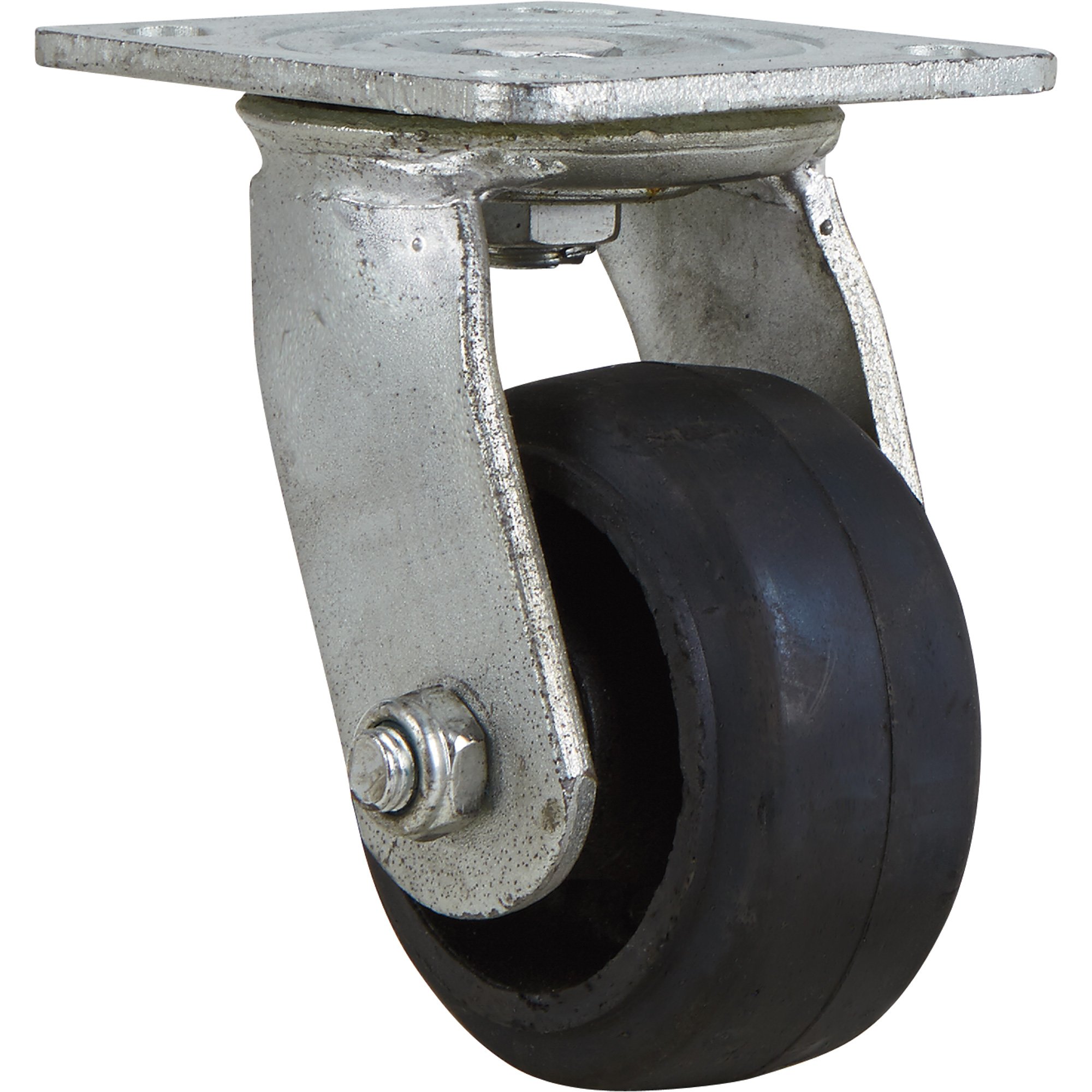 4in. Swivel Solid Rubber Replacement Caster | Northern Tool