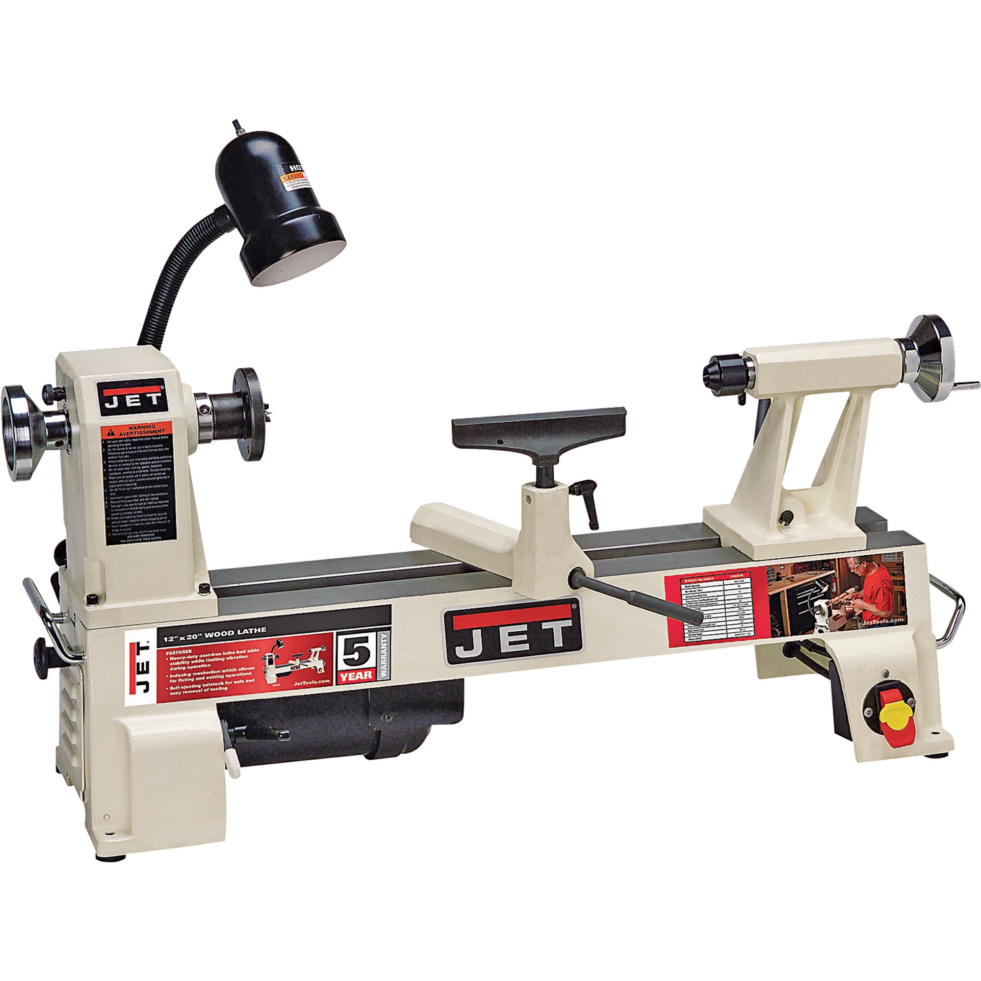 JET Woodworking Lathe — 12in. x 20in., Model# JWL-1220 | Northern Tool