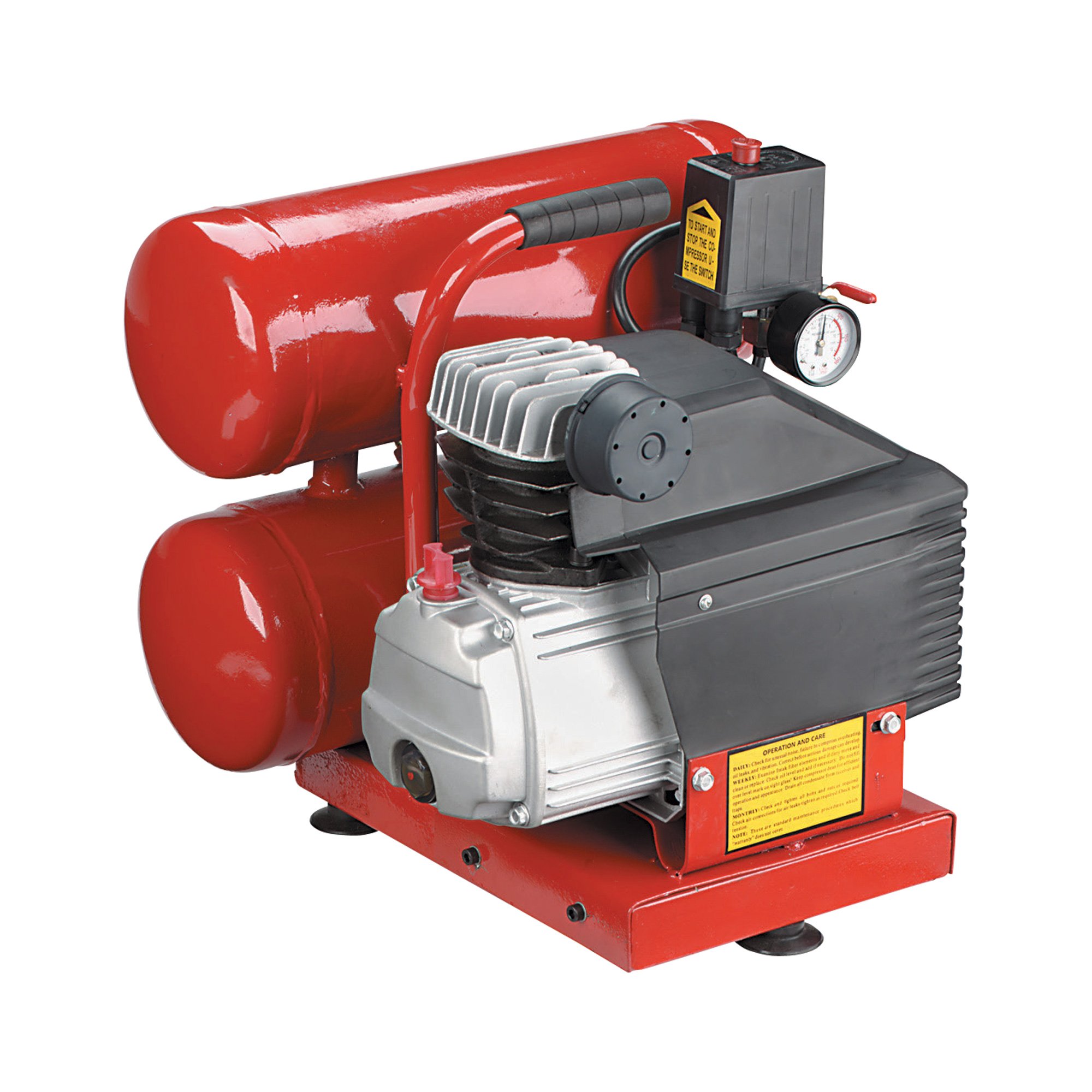 7.65 CFM @ 40 PSI, 2.5 HP Twin Hot Dog Compressor | Northern Tool