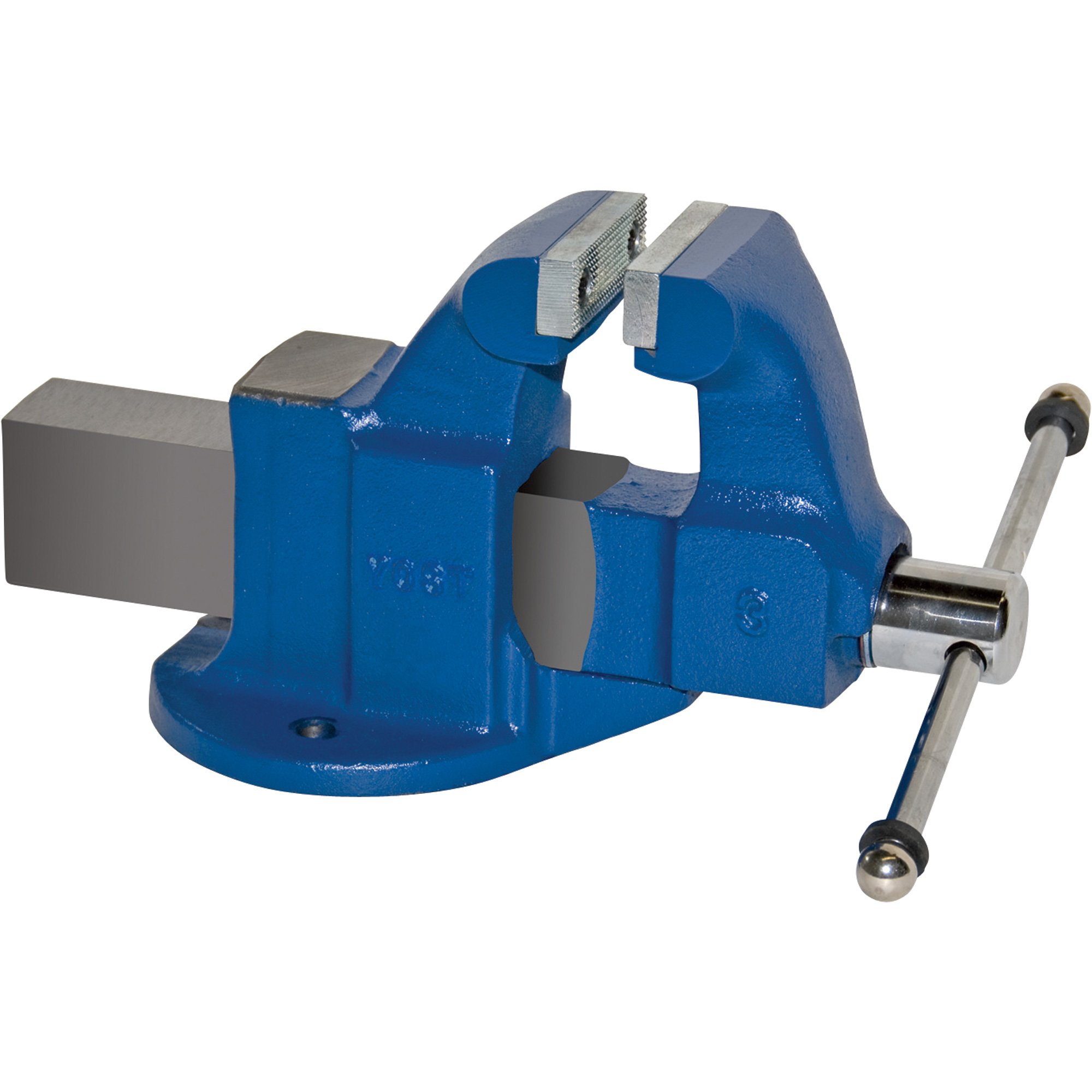Yost Heavy-Duty Industrial Machinist Bench Vise — Stationary Base, 3in ...