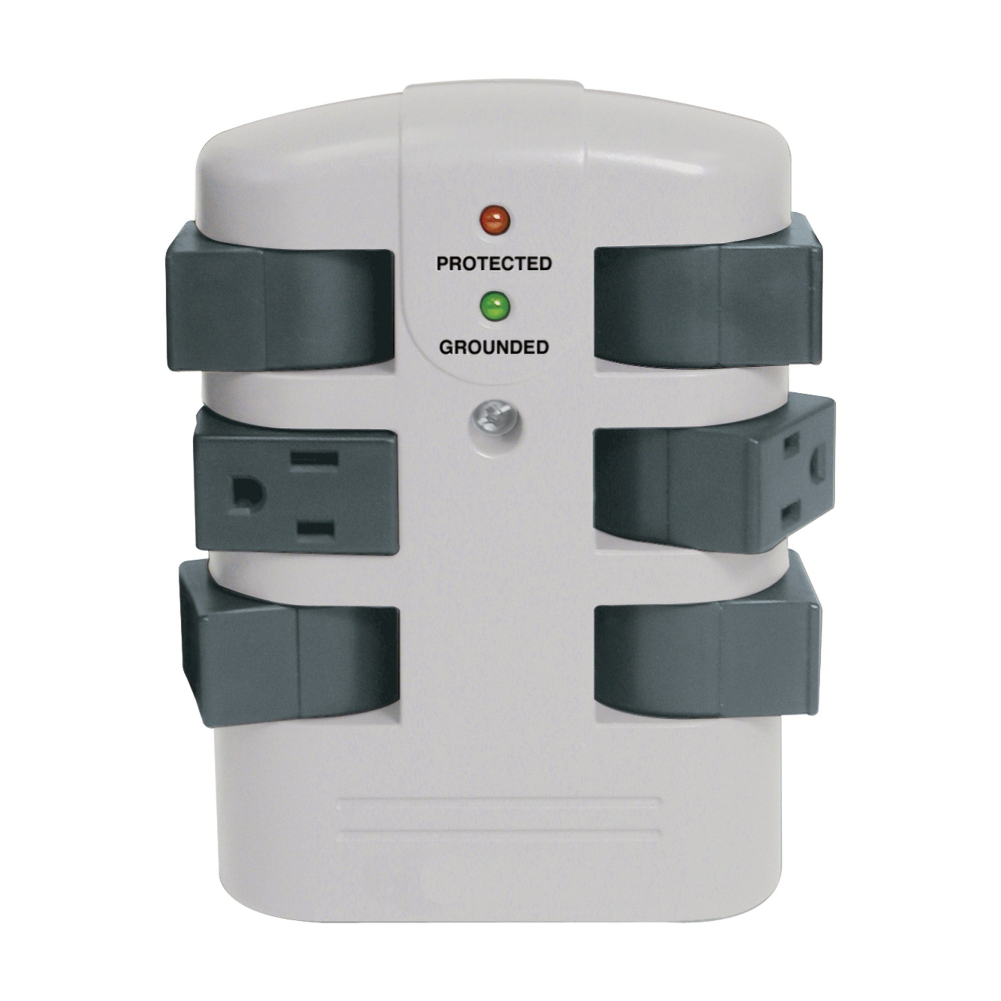 Prime Rotating Surge Tap — 6 Outlets, 2,160 Joules, Model# PB503105 ...