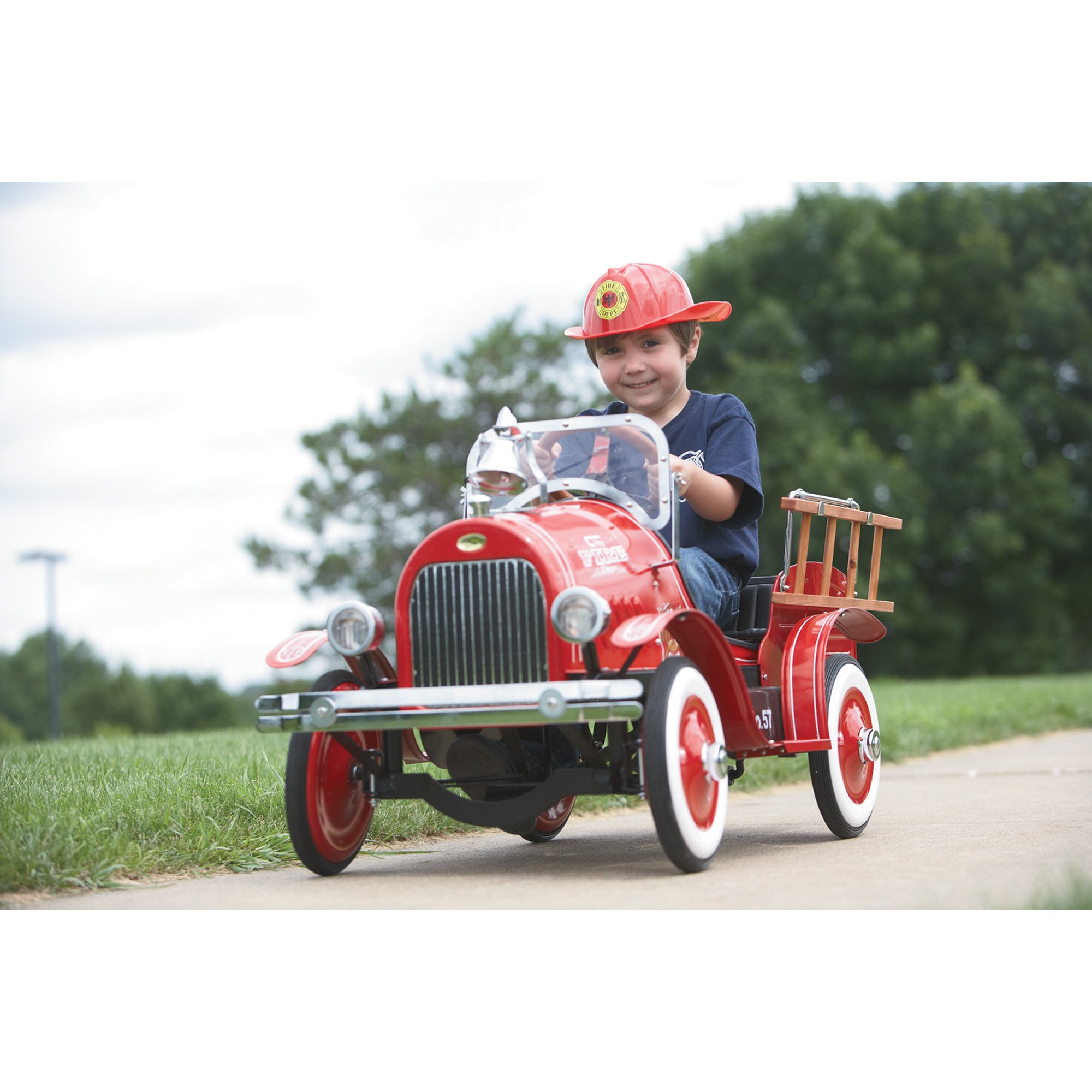 Kalee Deluxe Fire Truck Pedal Car | Northern Tool