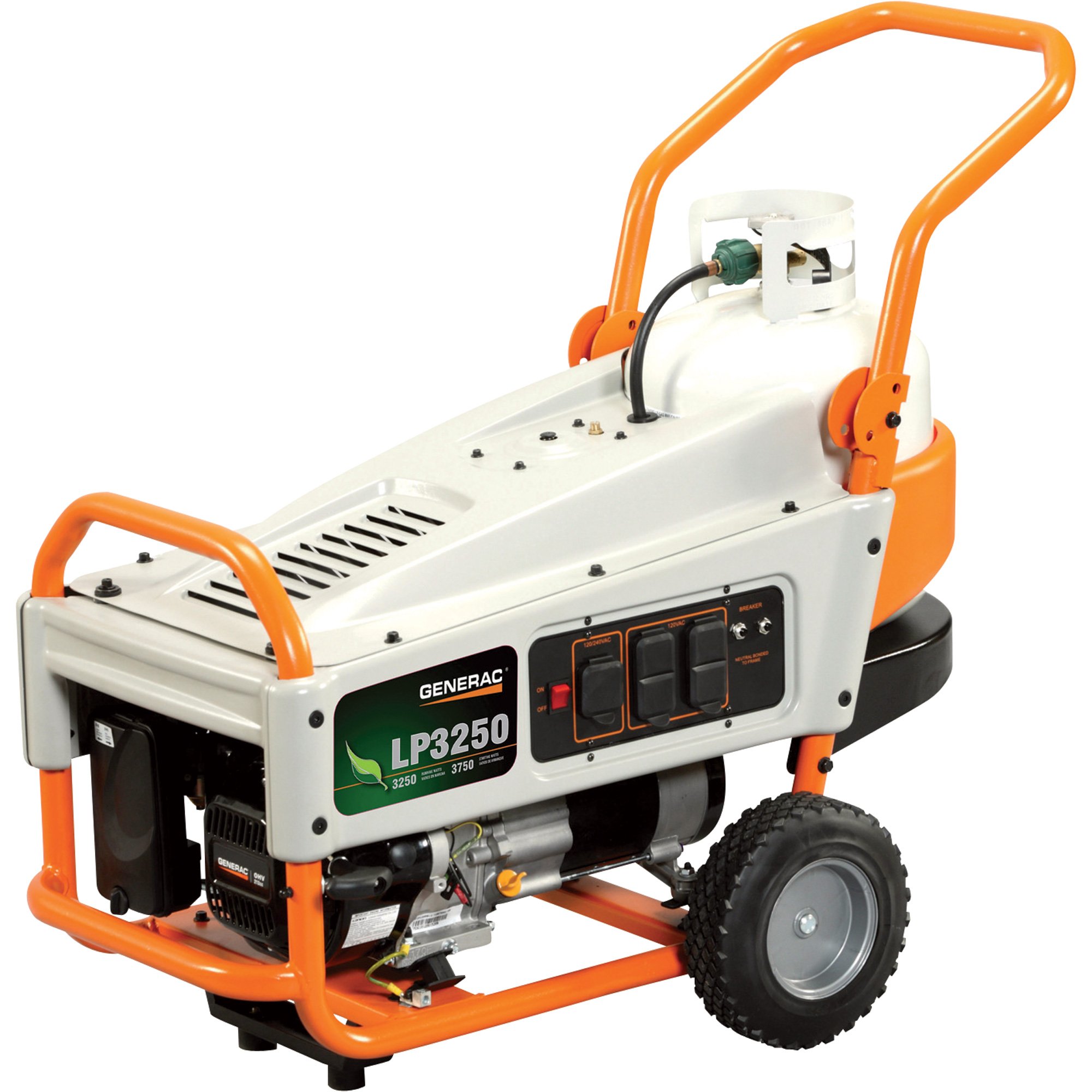 FREE SHIPPING — Generac LP3250 Portable Propane Generator — 3750 Surge ...