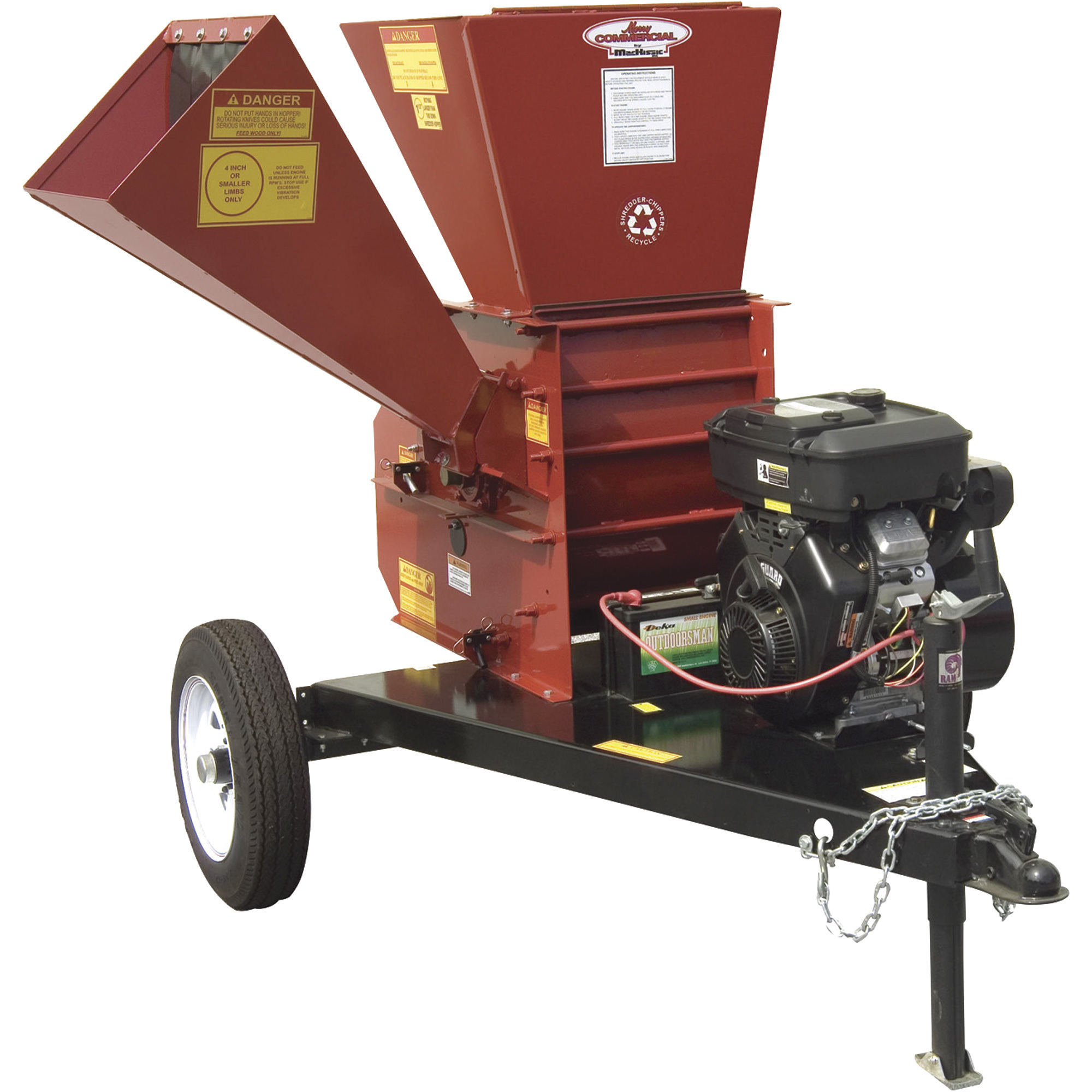 DR Power PRO 400 Chipper/Shredder — 7 HP, 4in. Capacity, 12 Hammers ...