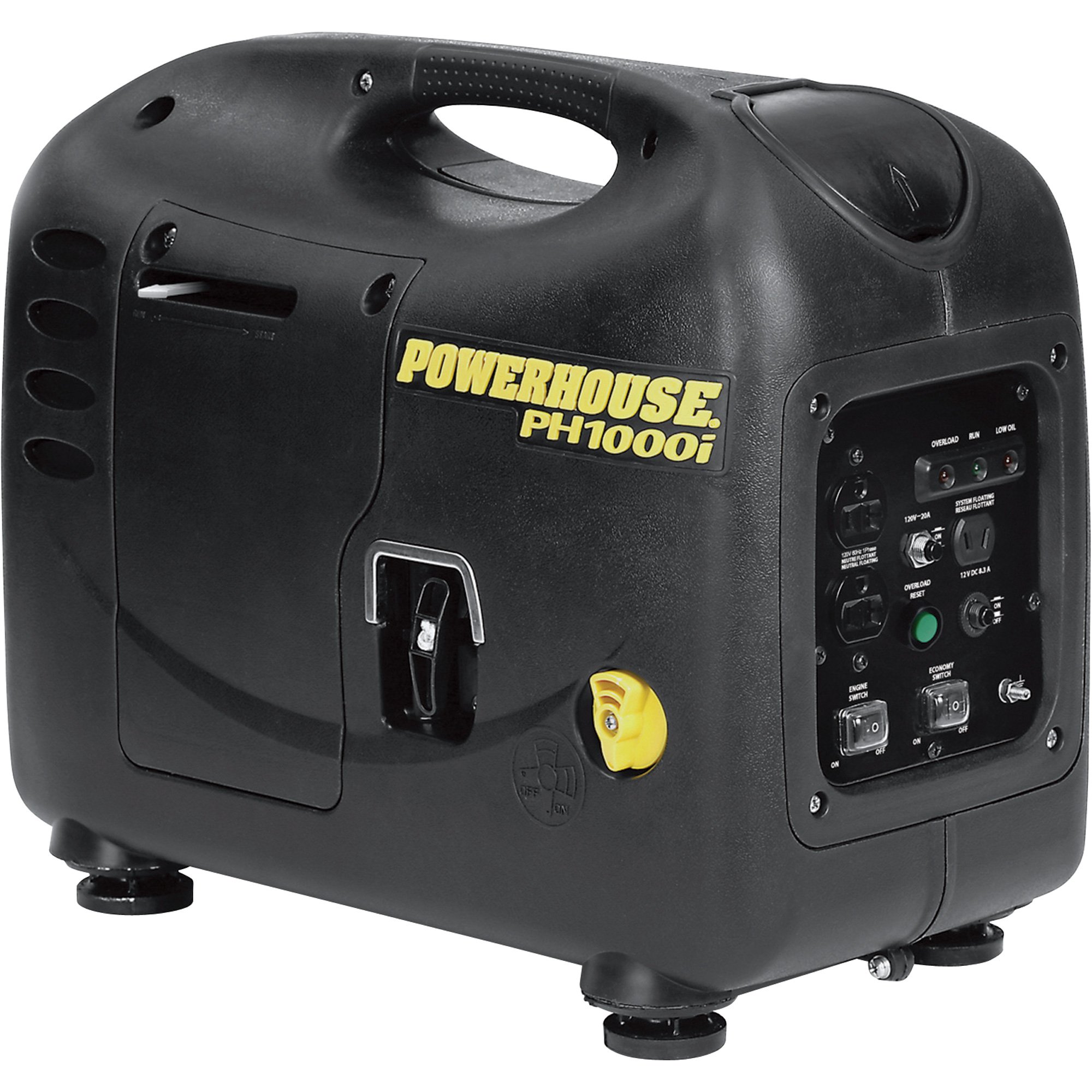 Powerhouse Portable Inverter Generator — 1000 Surge Watts, 900 Rated ...