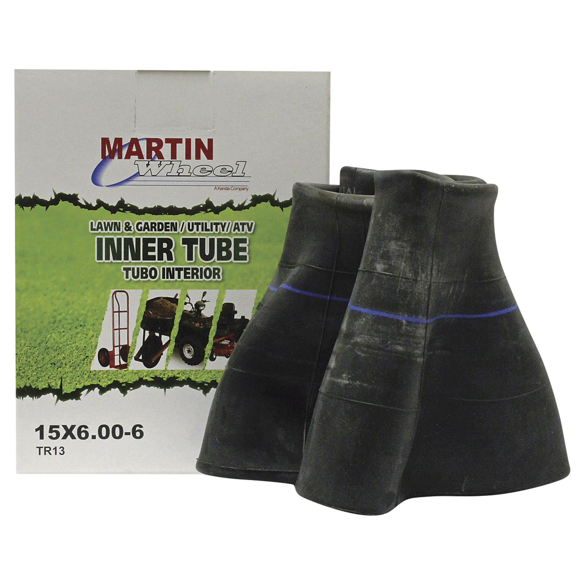 Martin Wheel Inner Tube, Straight Valve Stem, 15/600-6in., Model# T606 ...