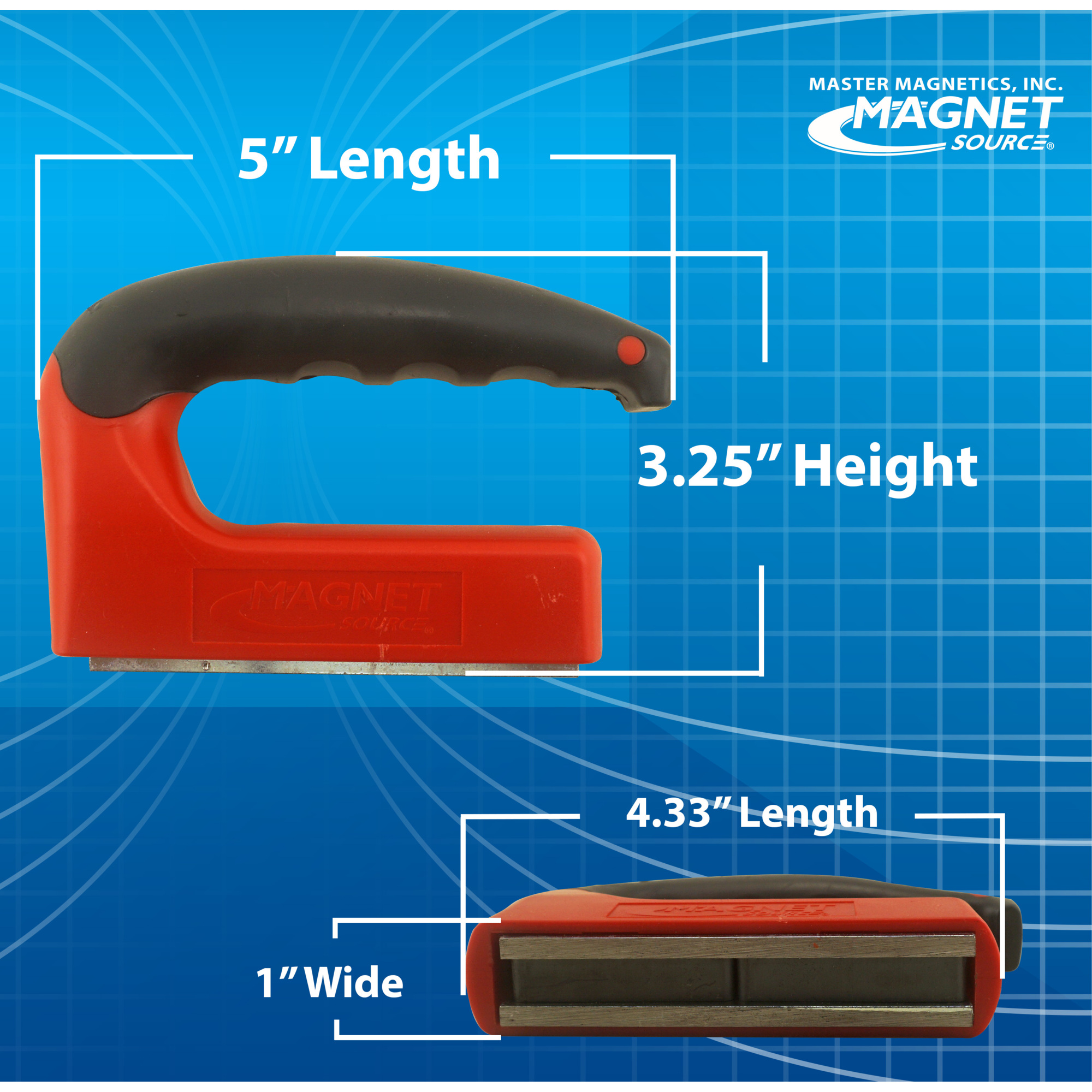 Master Magnetics Handle Magnet with Magnetic Shield, 100-Lb. Capacity ...
