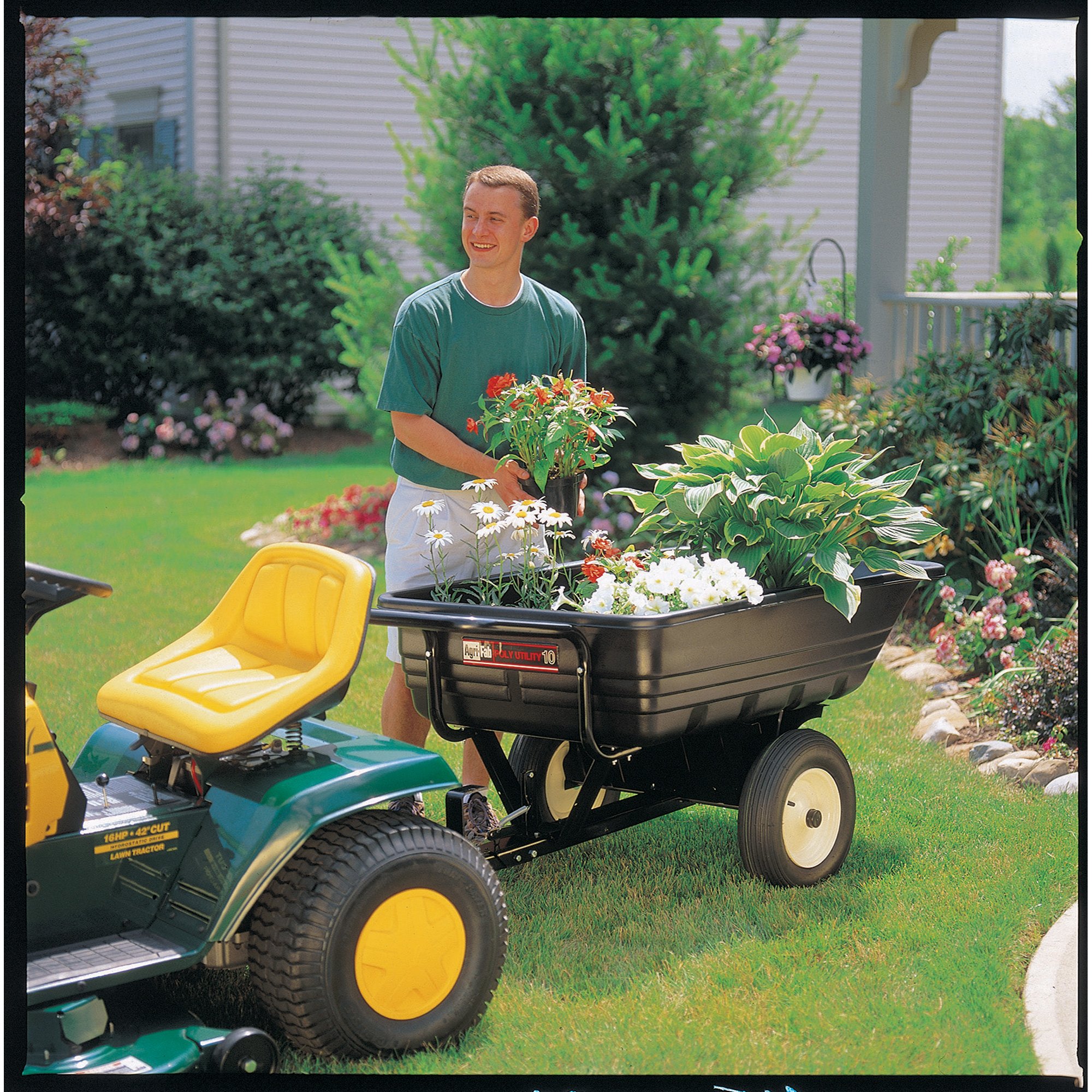 Agri Fab Poly Push Cart — 650lb. Capacity, 10 Cu. Ft. | Northern Tool